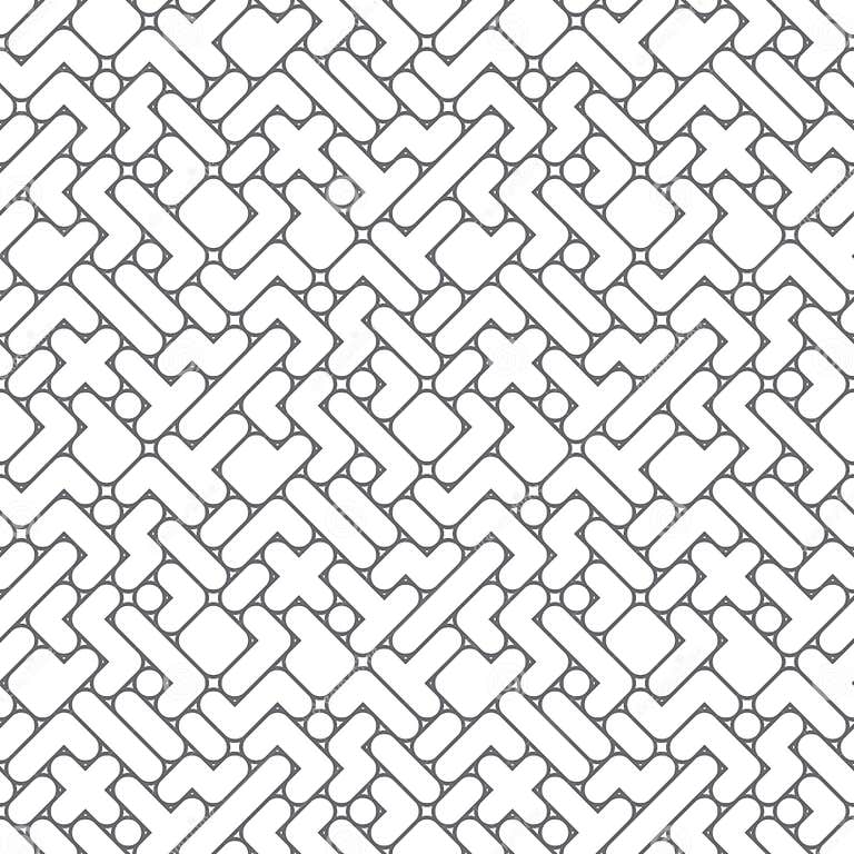 Vector Abstract Pattern - Seamless Tetris Theme Te Stock Vector ...