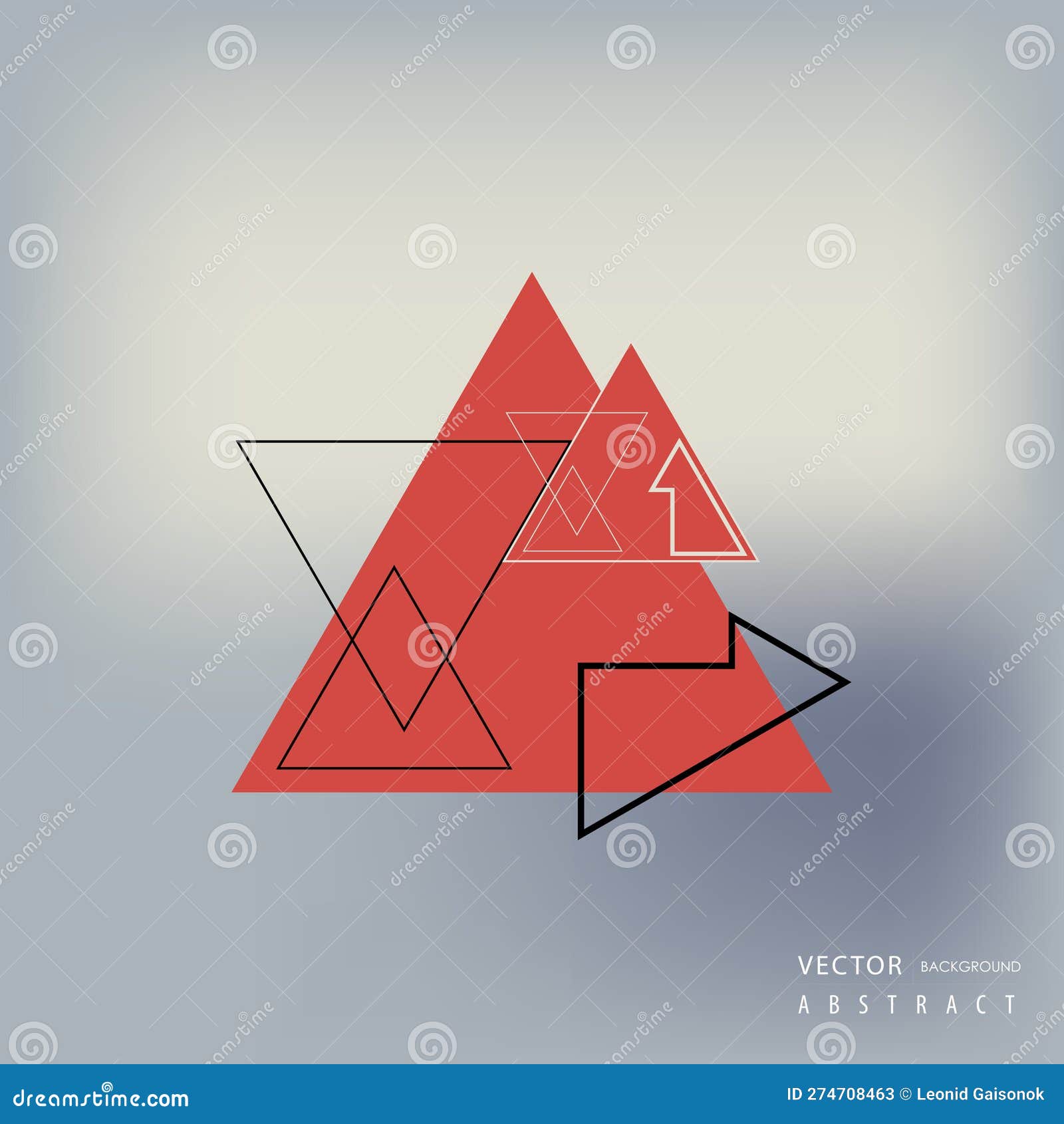 Vector Abstract Pattern With Triangle Connect Lines And Dots On Gradient Background Web Line