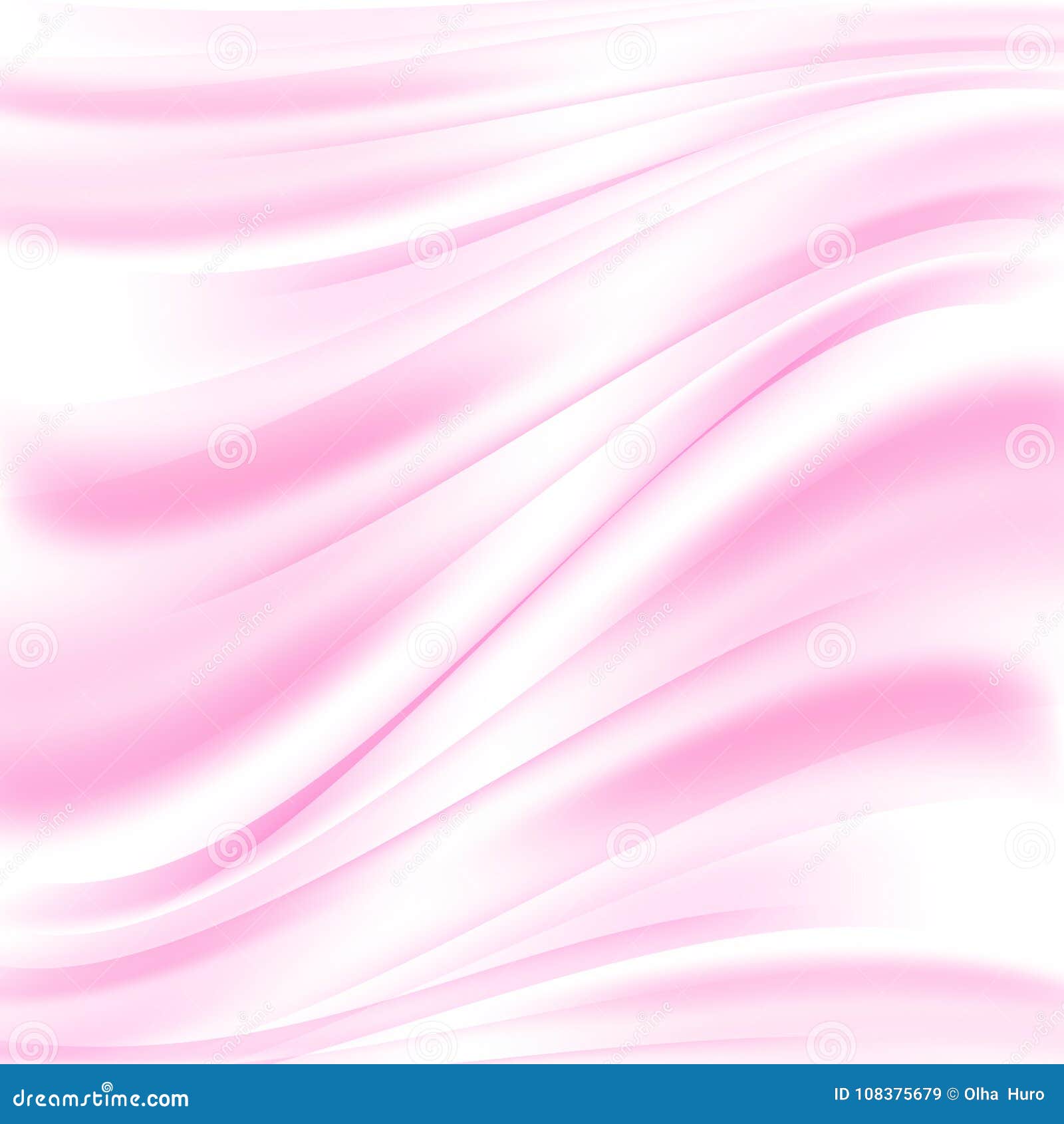 Vector Abstract Pink Background. Soft Pink Waves. Flowing Waves of ...