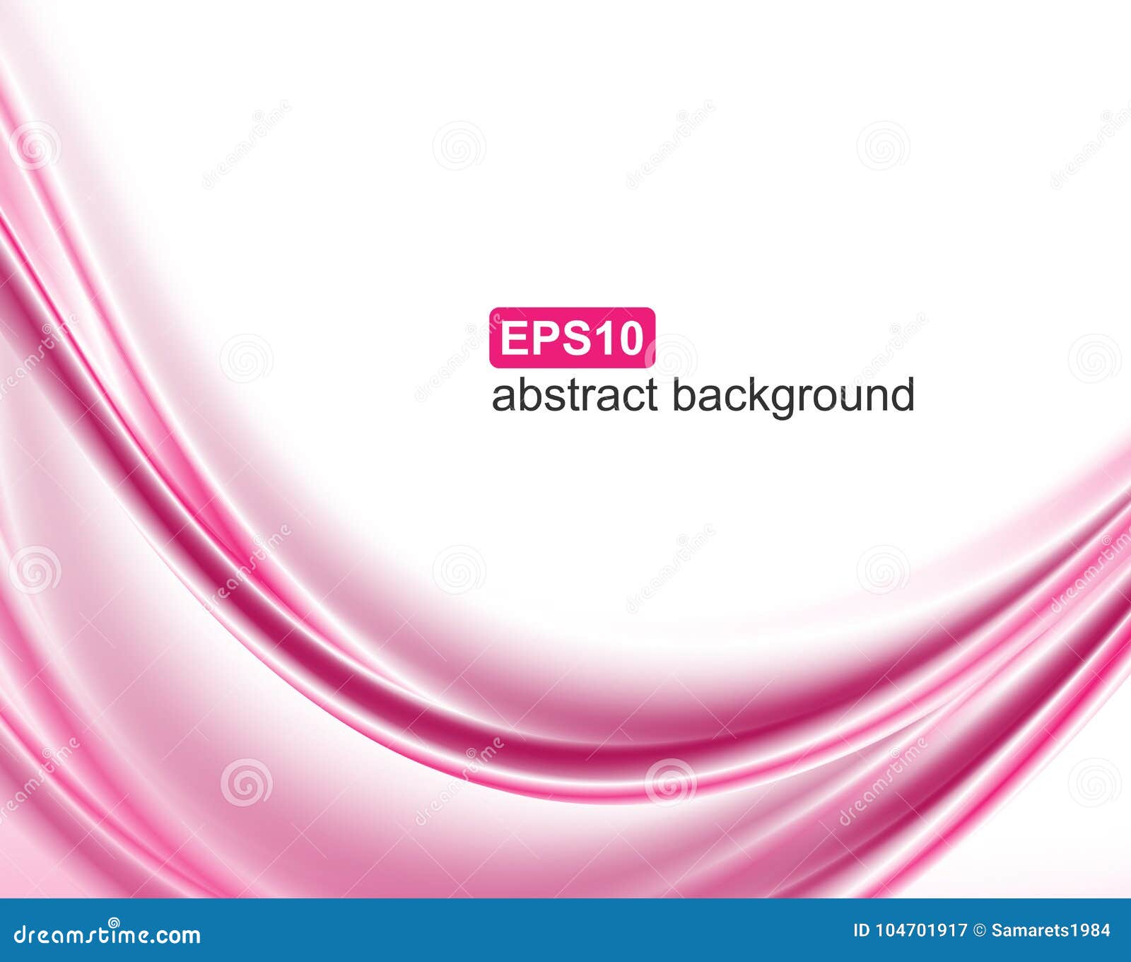 Vector Abstract Pink Waves Background. Stock Vector - Illustration of ...