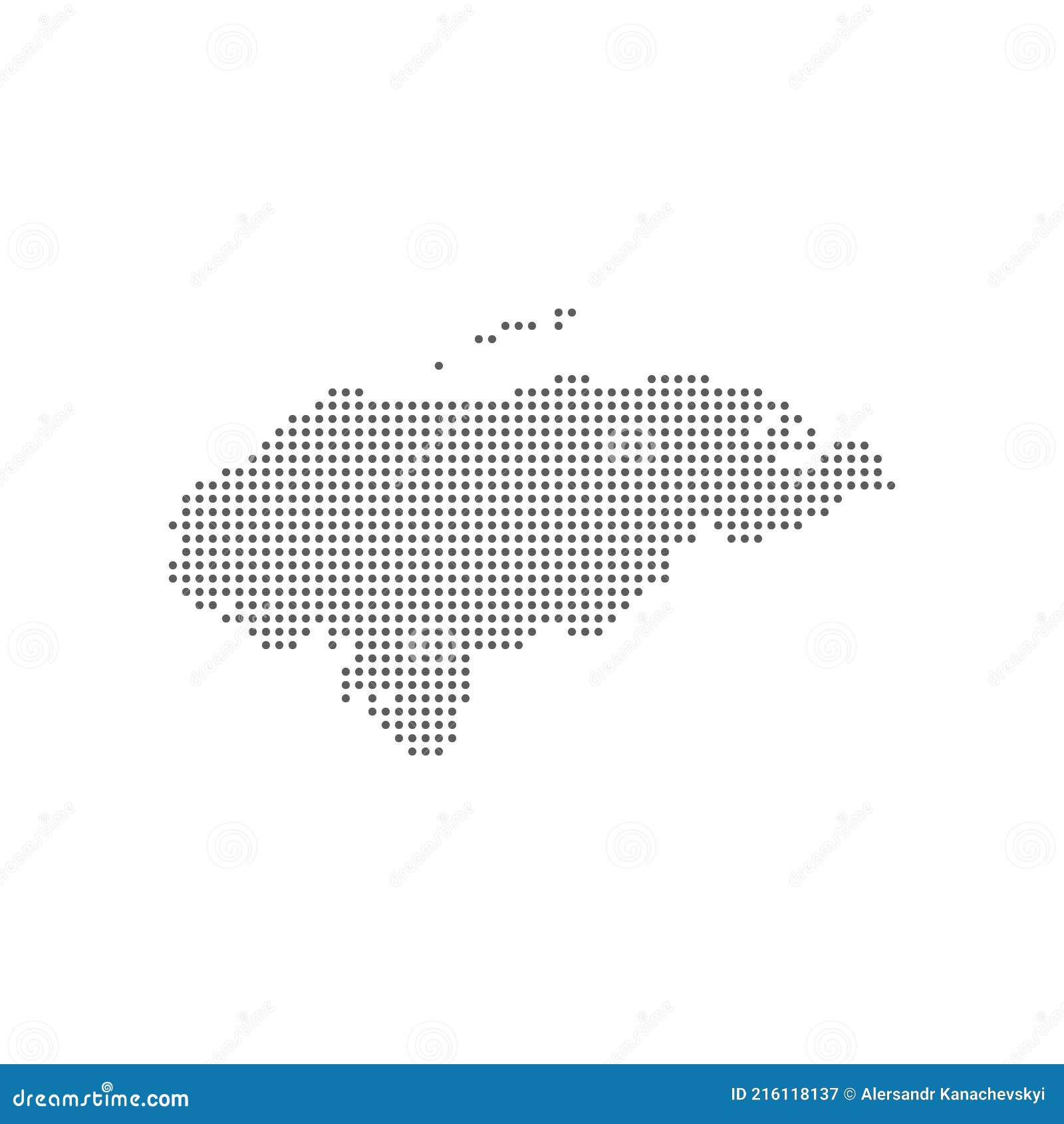 Dot Halftone Honduras Map Cartoon Vector | CartoonDealer.com #119381801