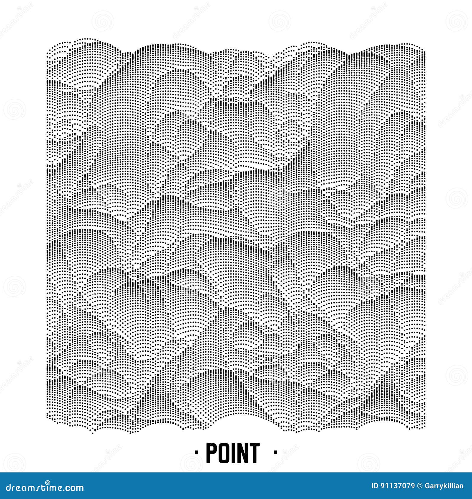 Vector Abstract Point Noise Background. Array of Points in Form of ...