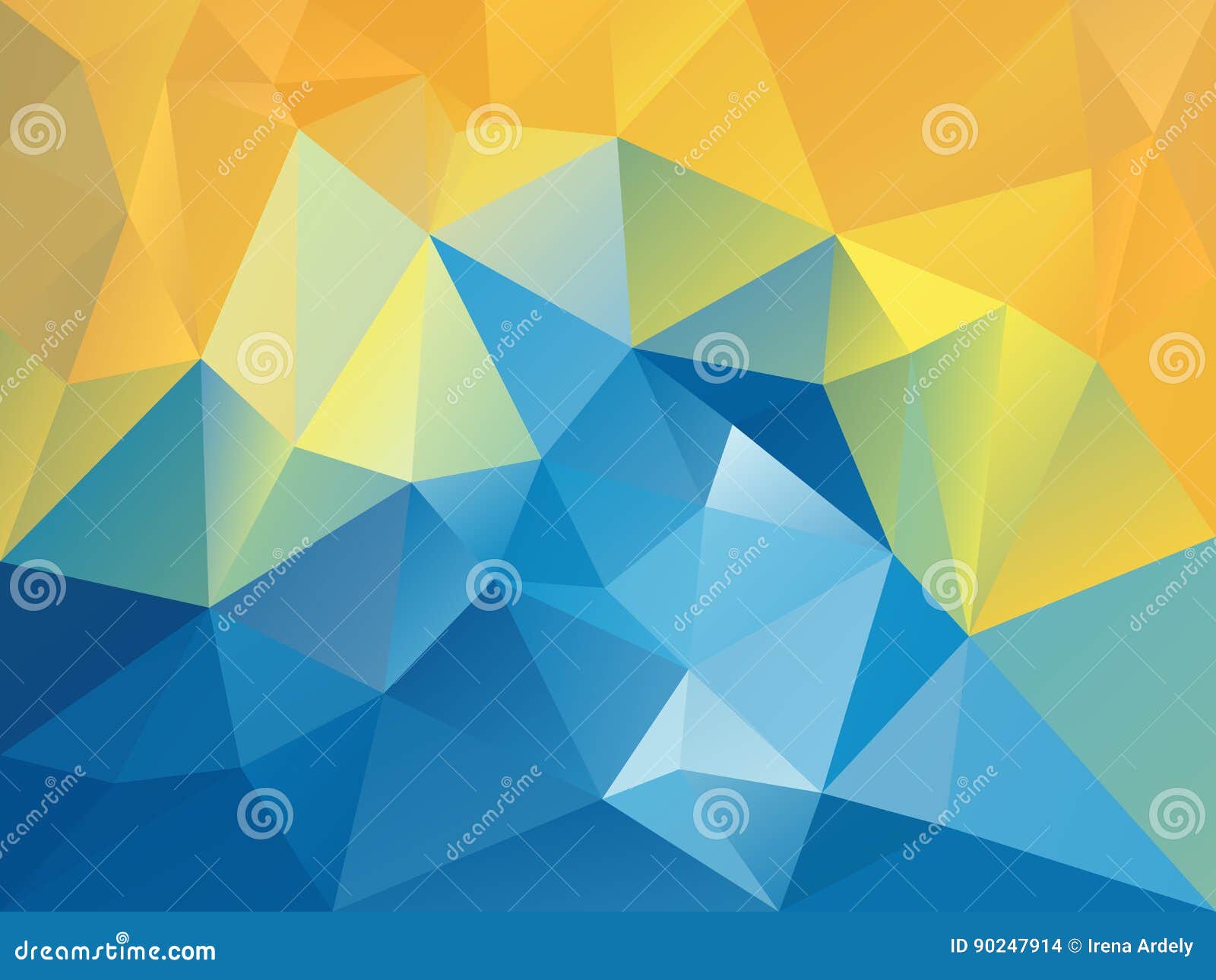 Vector Abstract Polygon Background with a Triangle Pattern in Sunny ... Vector Abstract Polygon Background with a Triangle Pattern in Sunny ...