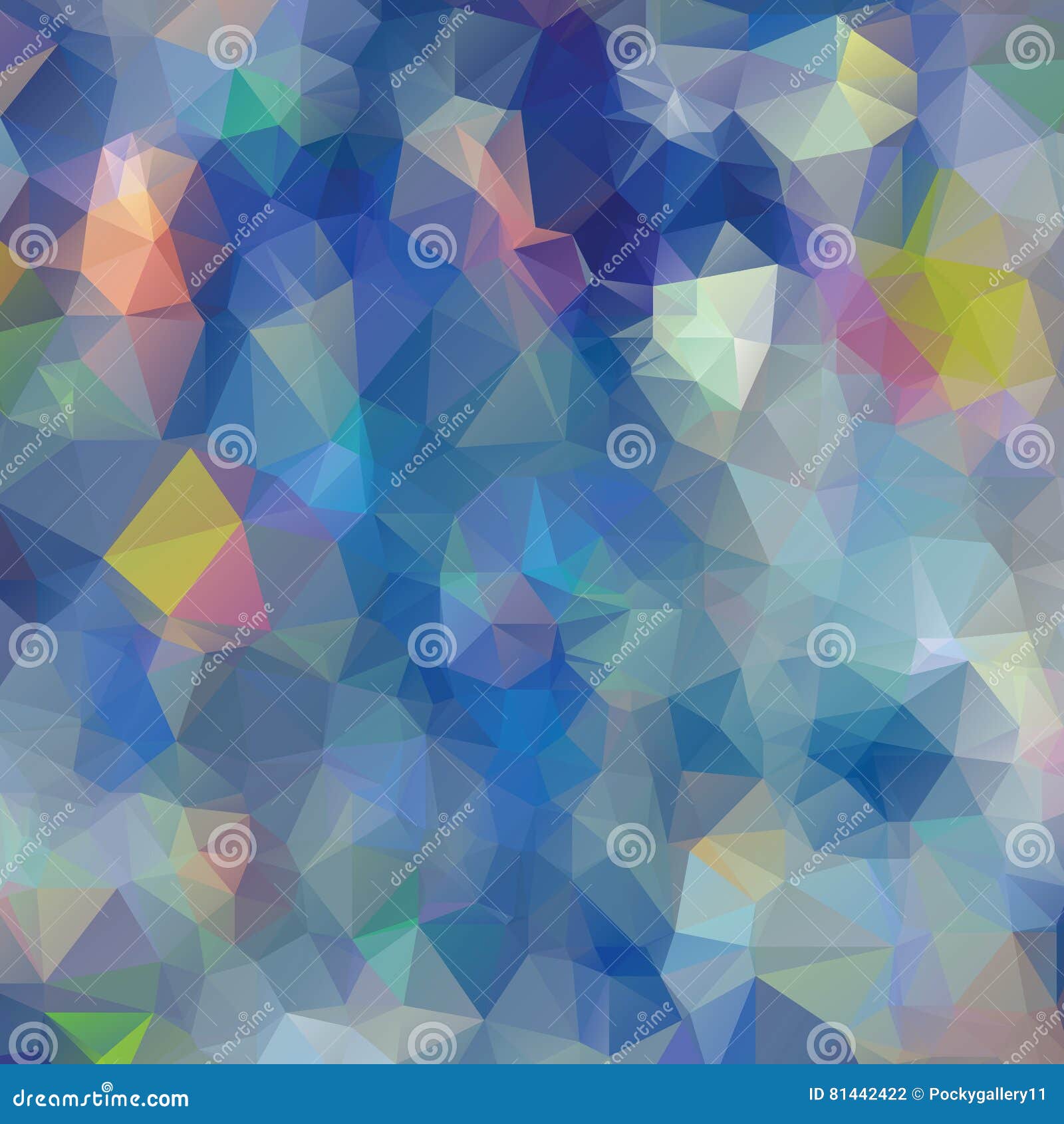 Vector Abstract Polygon Triangulated Stock Illustration - Illustration ...