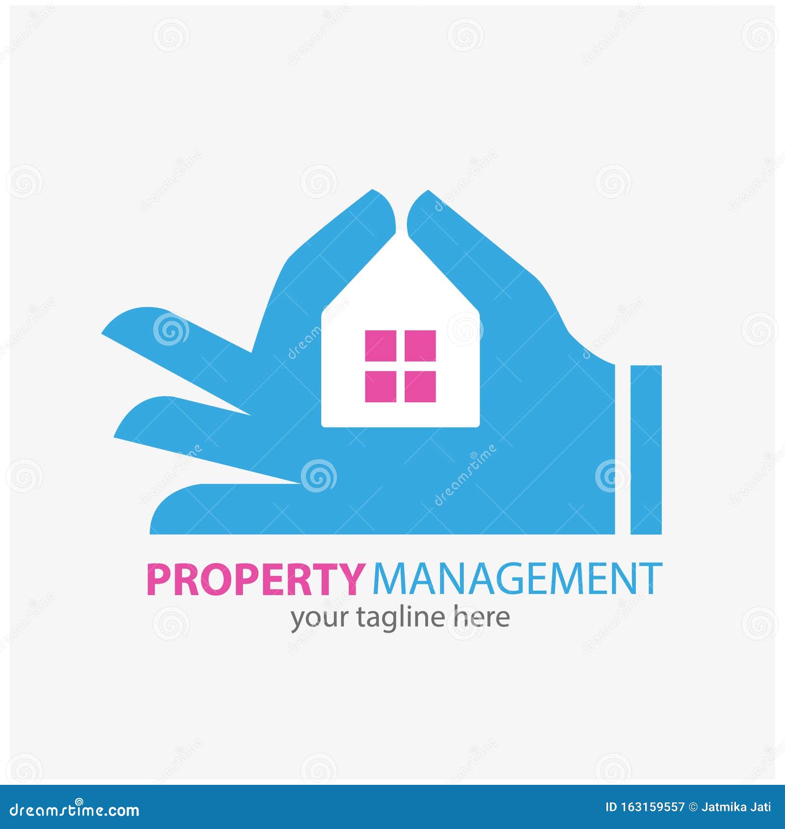 Property management symbol stock vector. Illustration of design - 163159557