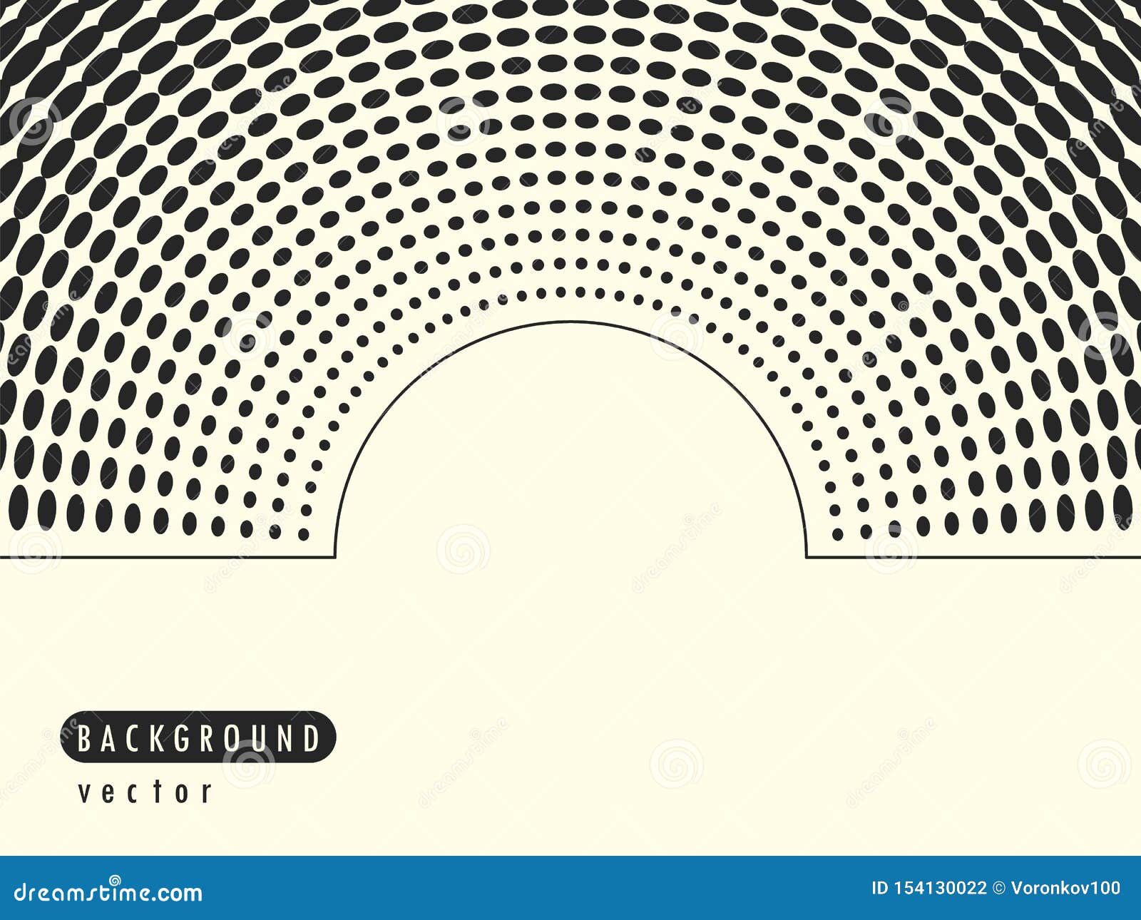 Vector Abstract Radial Retro Halftone Dots. Element in the Overlay ...