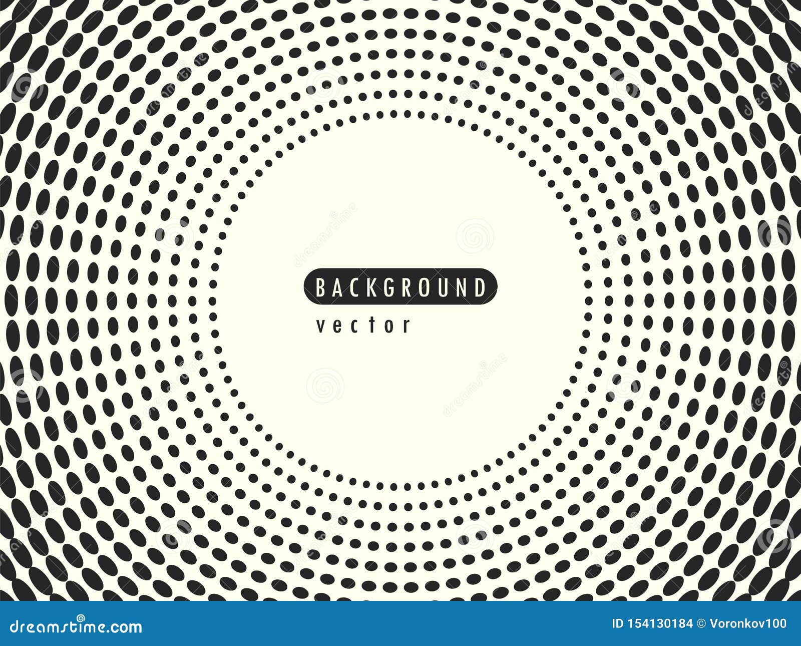 Vector Abstract Radial Retro Halftone Dots. Element in the Overlay ...