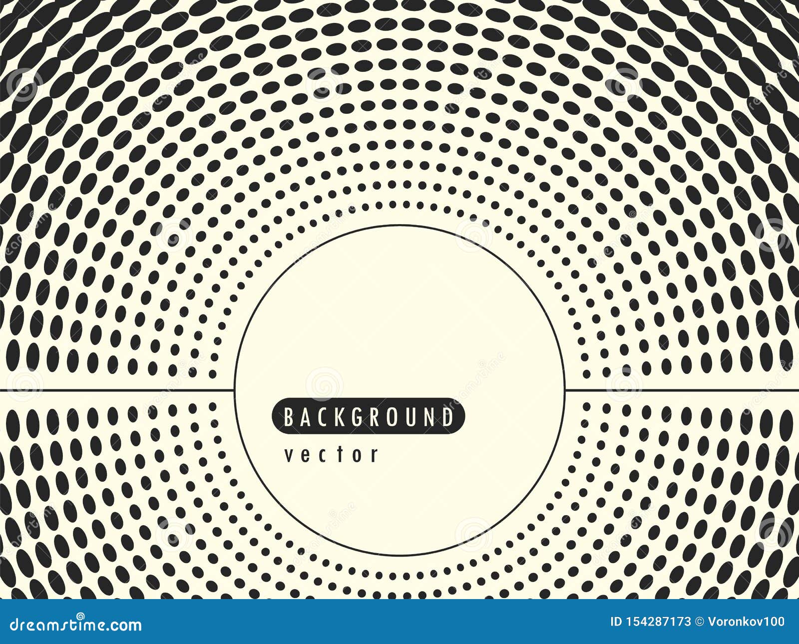 Vector Abstract Radial Retro Halftone Dots. Element in the Overlay ...