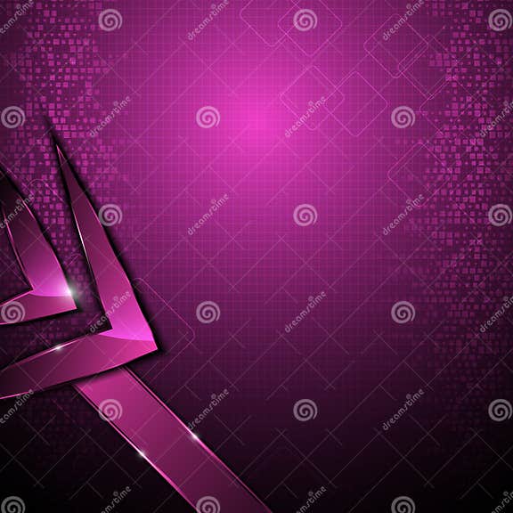 Vector Abstract Rectangle Pattern Hi Tech Digital Concept Background Stock Vector - Illustration ...