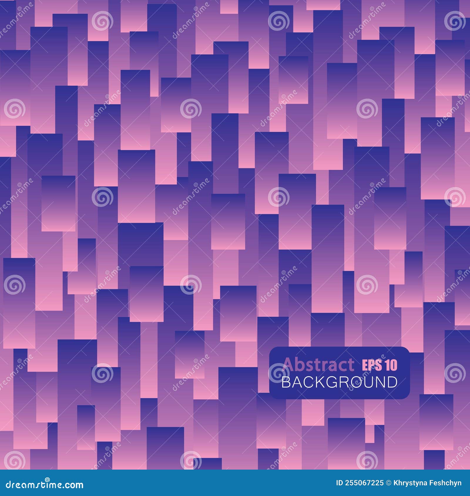 Vector Abstract Rectangle in Purple and Pink Color Stock Vector ...