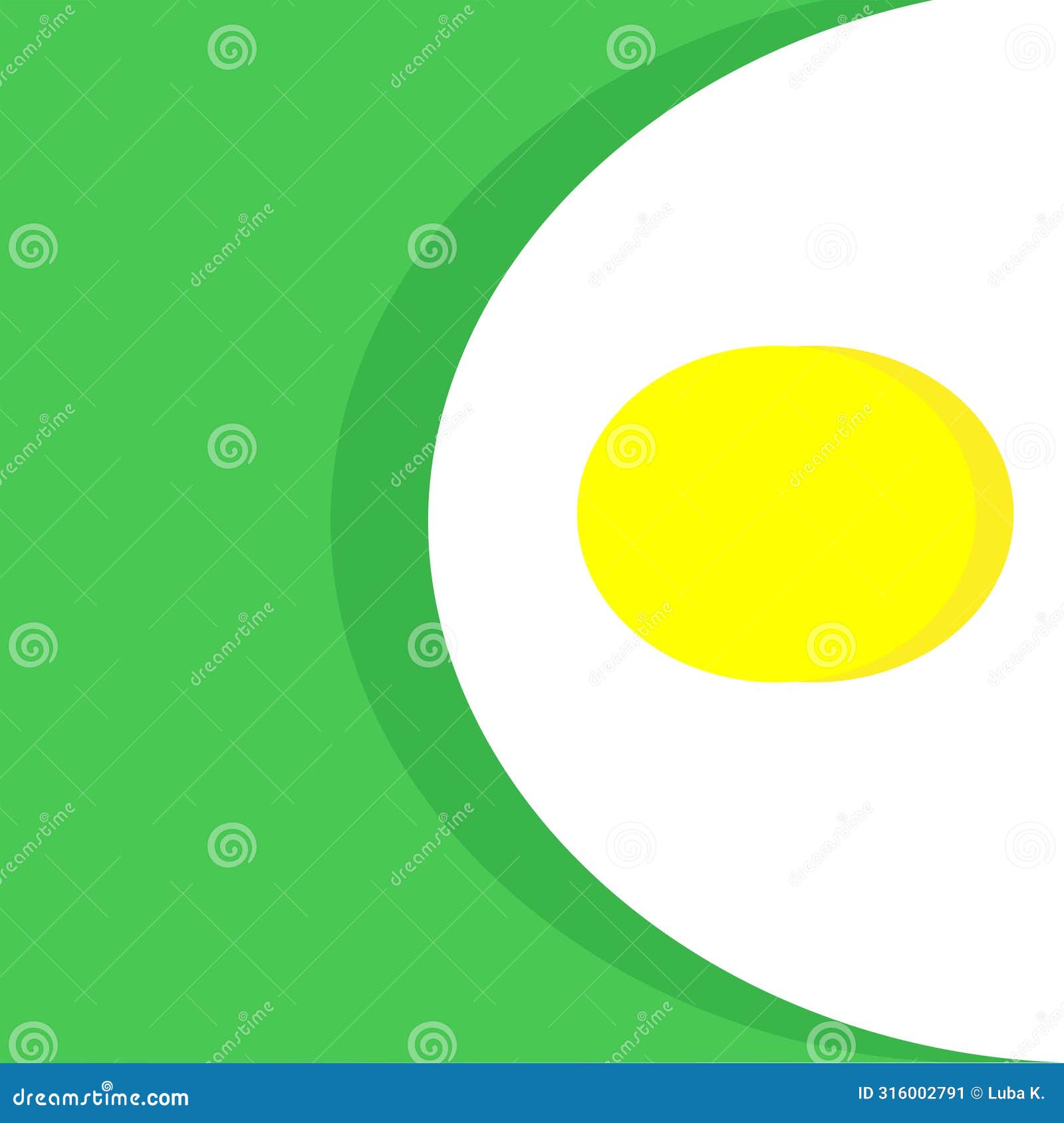 Vector Abstract Rectangular Arc-shaped Green Background and Yellow ...
