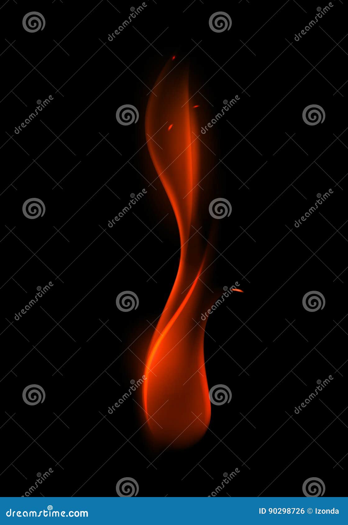Vector Abstract Red Fire Flame Stock Vector - Illustration of design ...