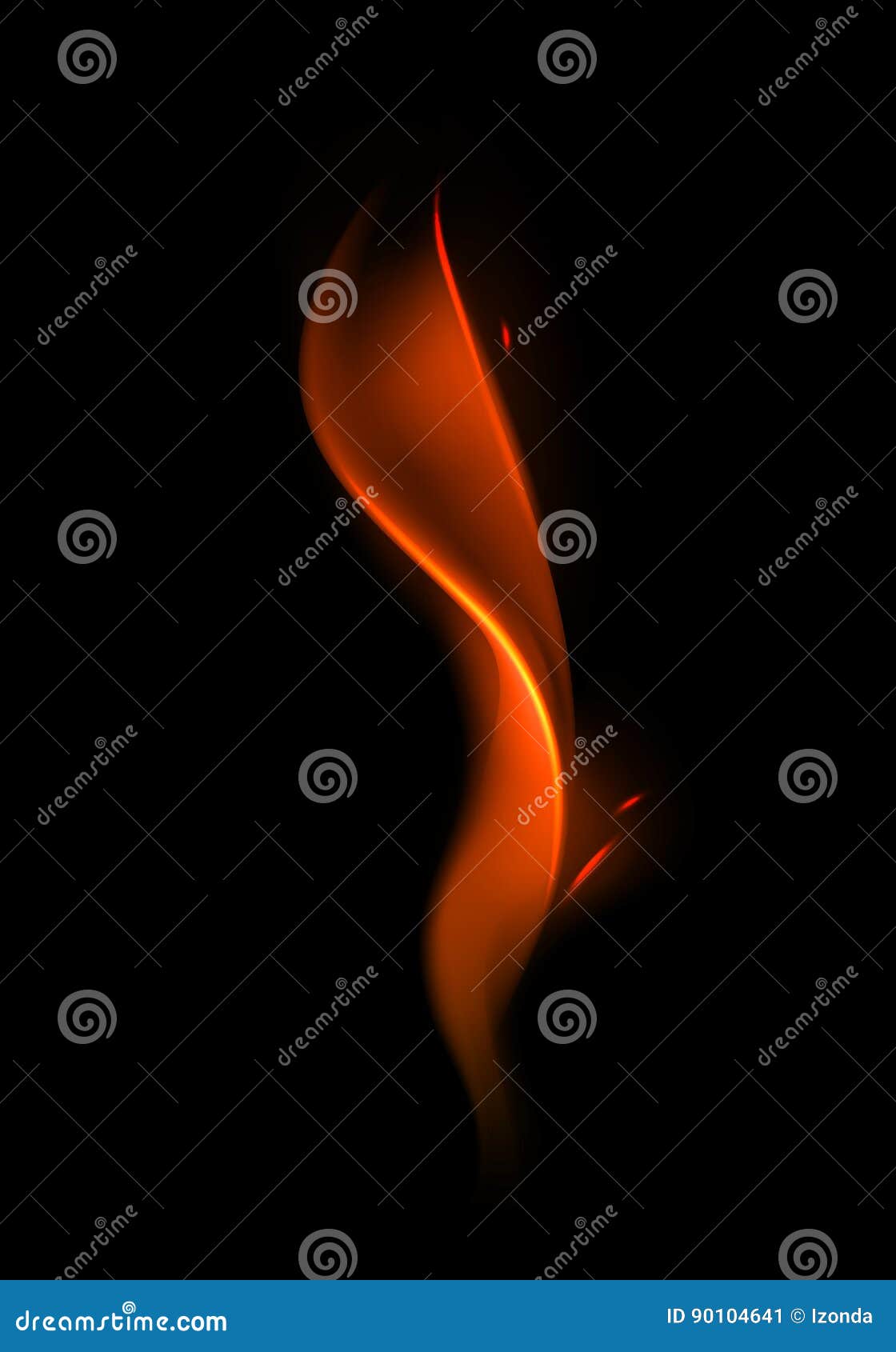 Vector Abstract Red Flame on Background Stock Vector - Illustration of ...