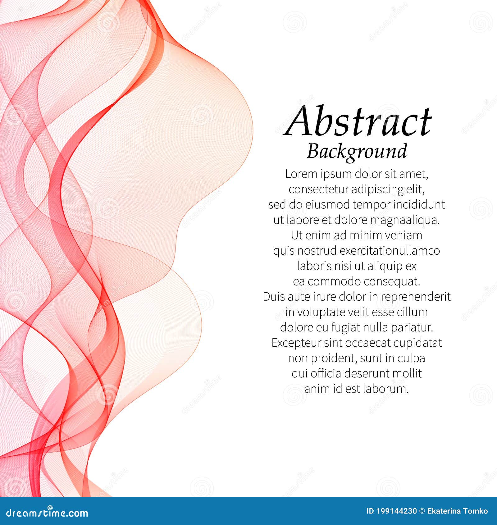 Vector Abstract Red Wave Background for Brochure Design. Eps 10 Stock ... Vector Abstract Red Wave Background for Brochure Design. Eps 10 Stock ...