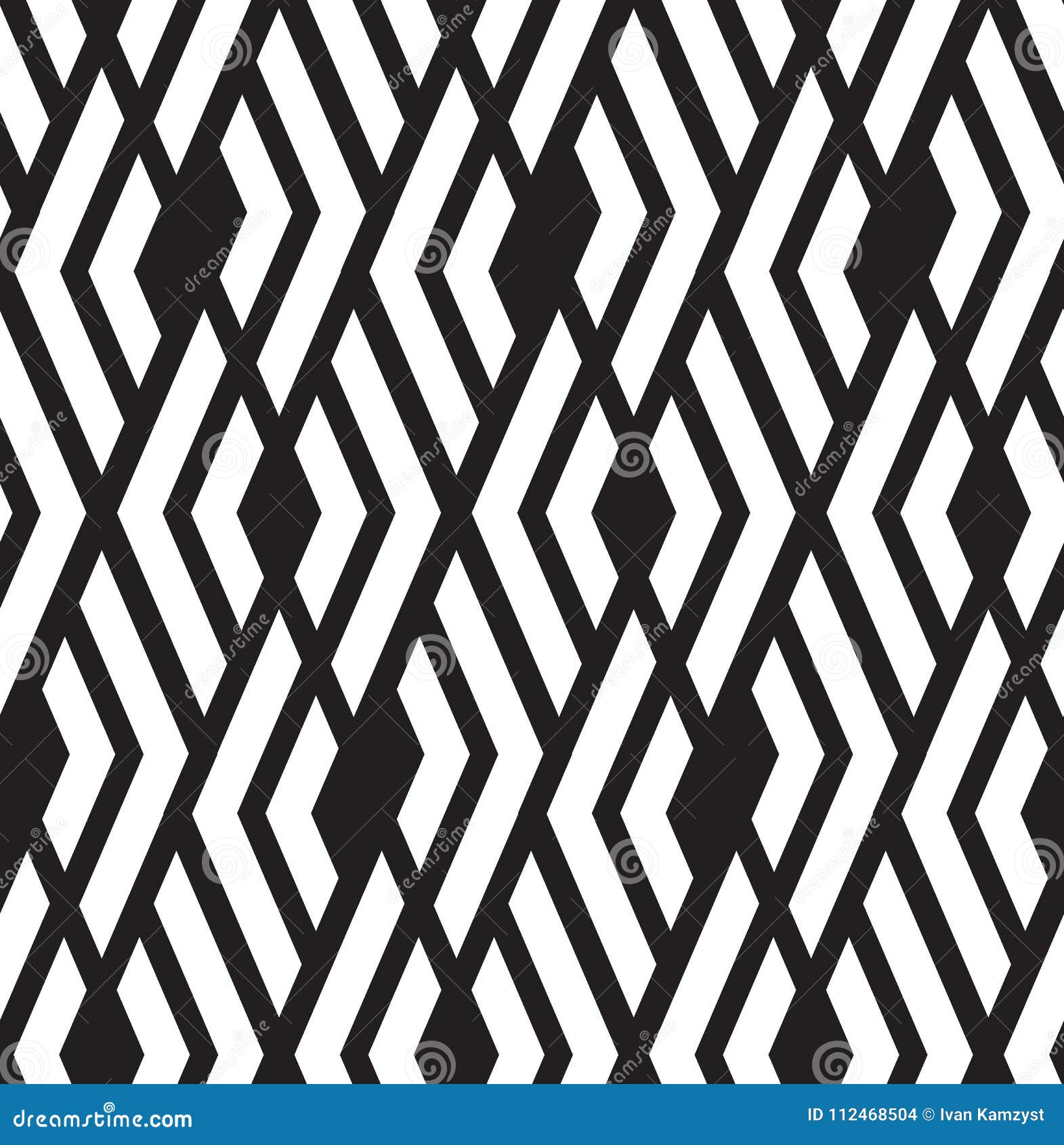 Vector Abstract Repeating Classical Background in Black and Whit Stock ...