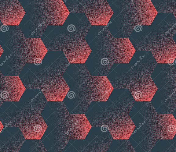 Vector Abstract Repeating Pattern of Hexagonal Shapes with Gradient of ...