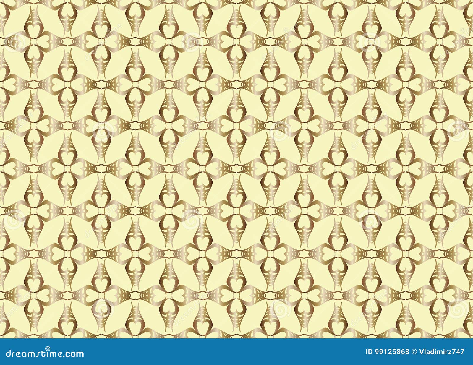 Vector Abstract, Repeating Pattern on Light Yellow Background Stock ...