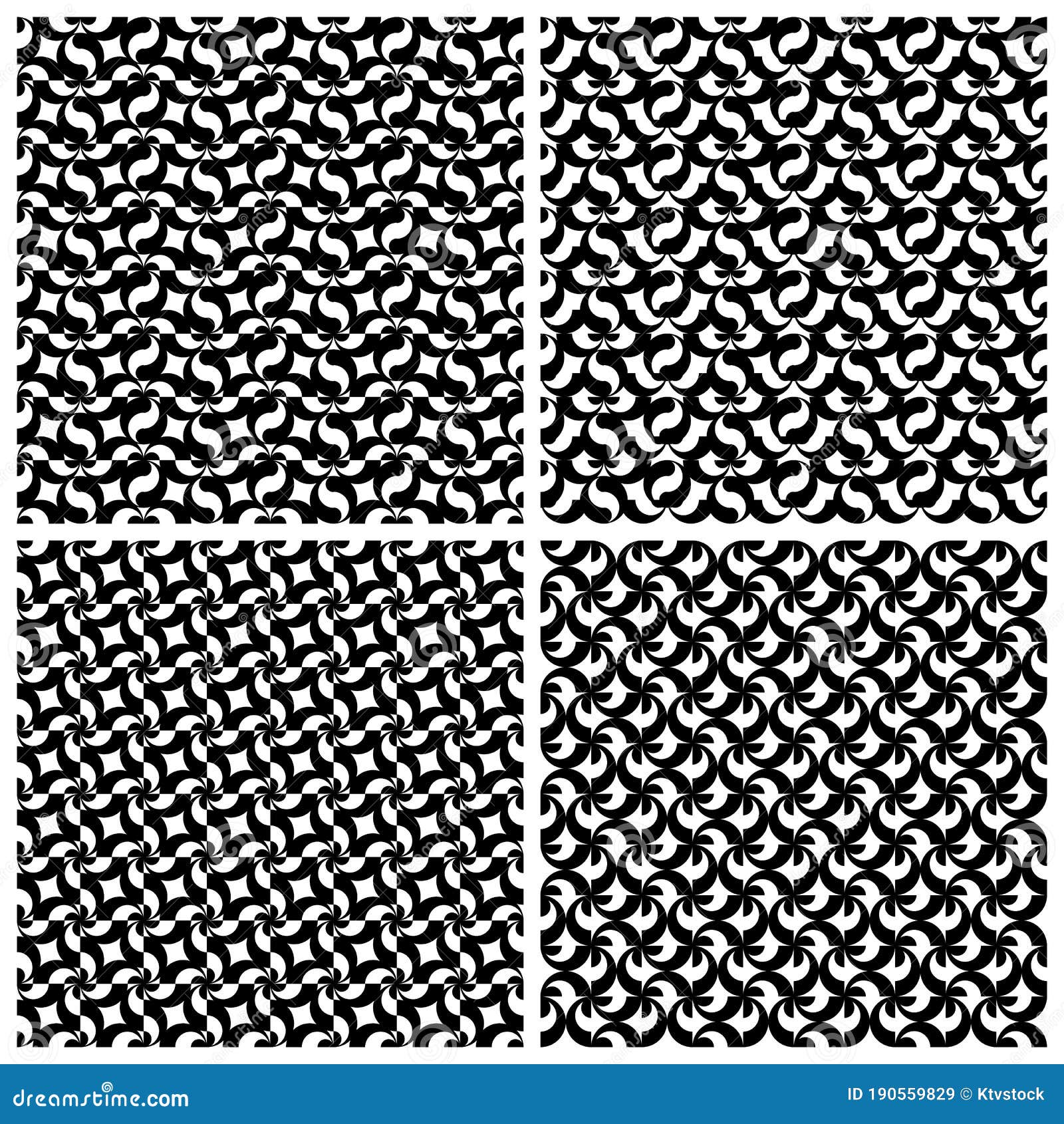 Vector Geometric Forms with Distortion Effect Set Stock Vector ...