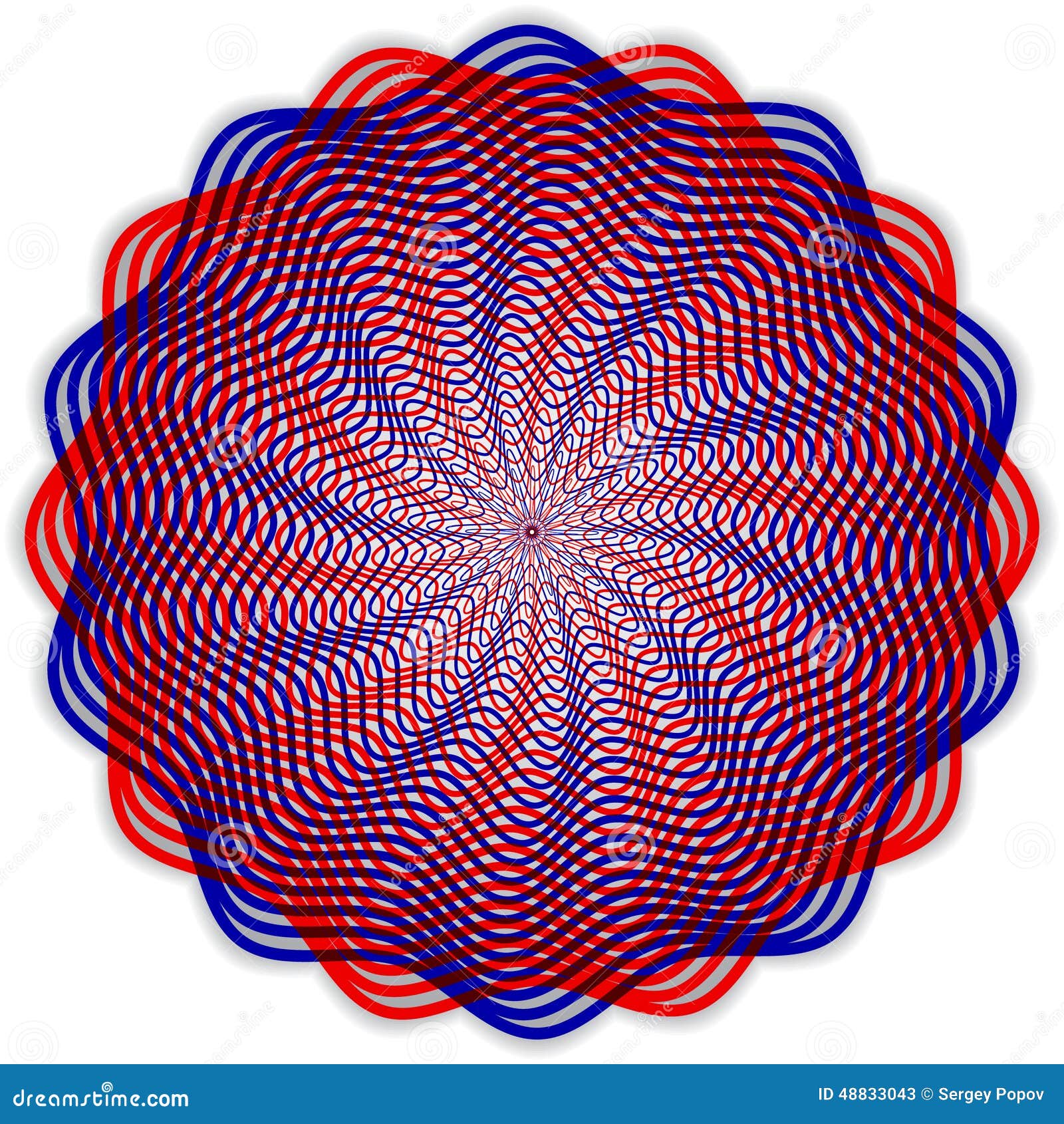 Vector Abstract Round Guilloche Pattern Stock Vector - Illustration of ...