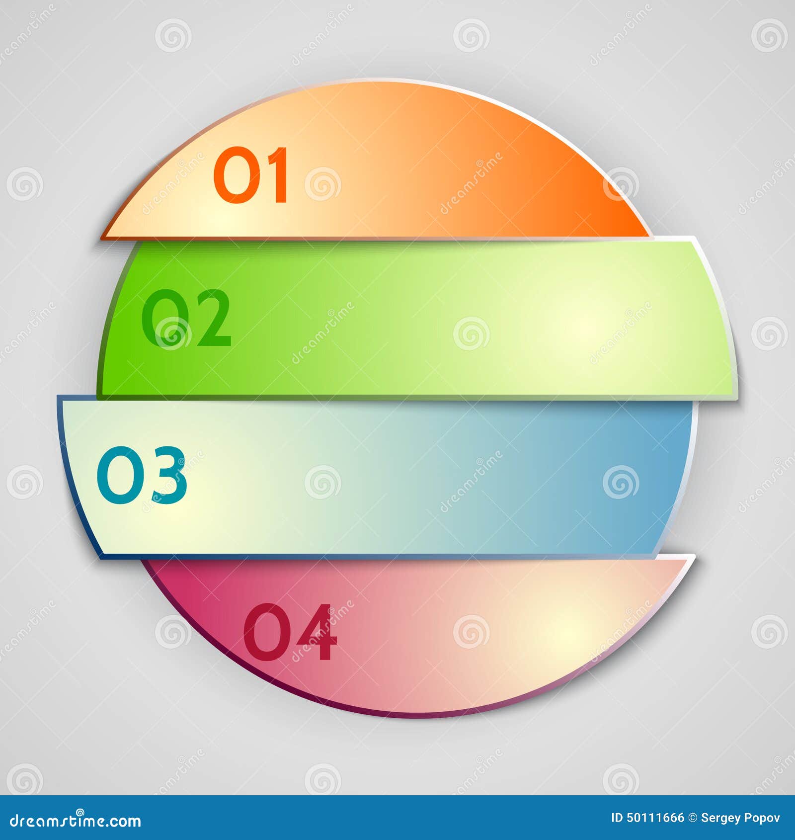 Vector Abstract Round List Infographic Element Stock Vector ...