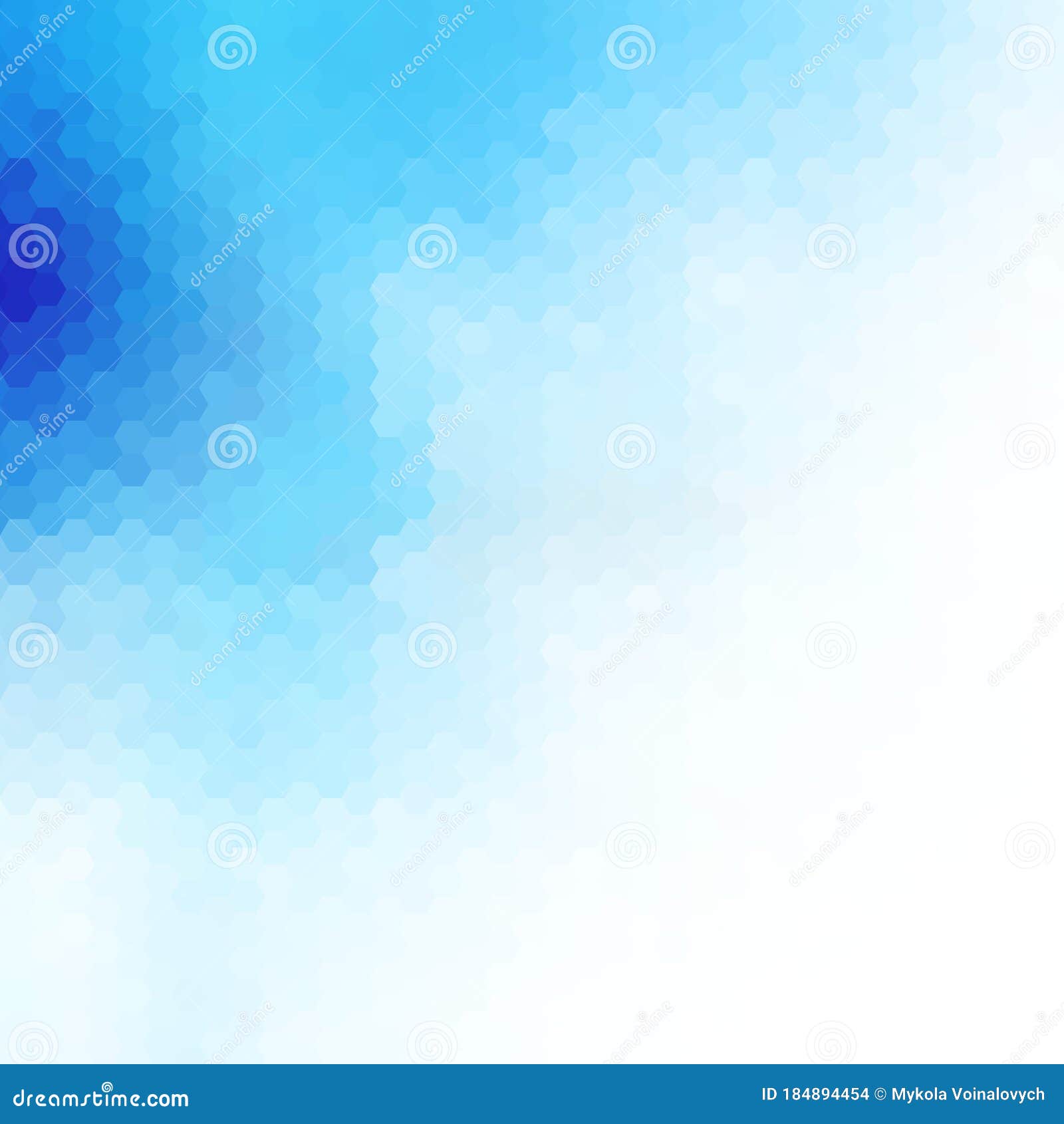 Vector Abstract Science Background. Hexagon Blue Geometric Design. EPS ...