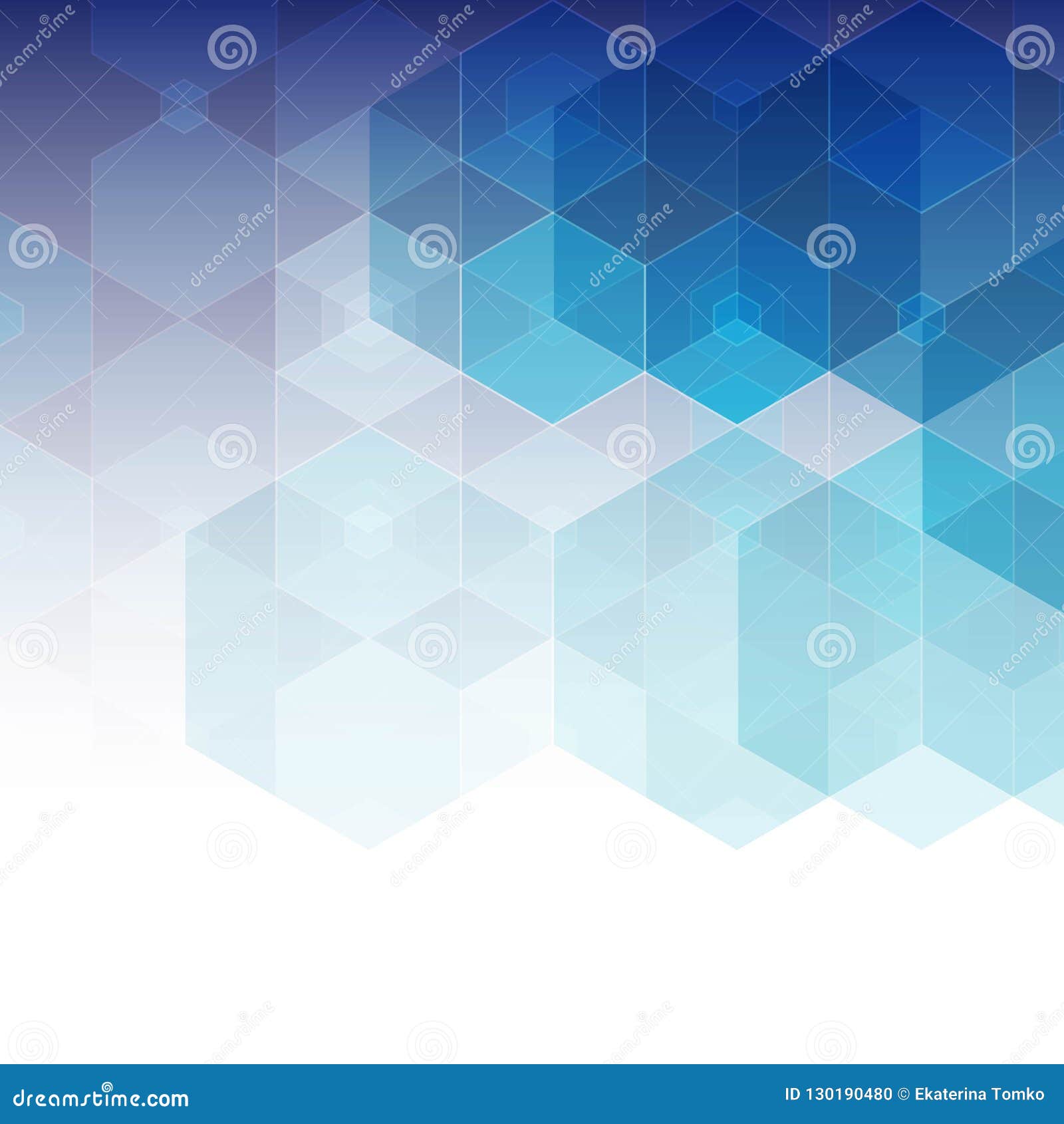 Vector Abstract Science Background. Hexagon Geometric Design Stock ...