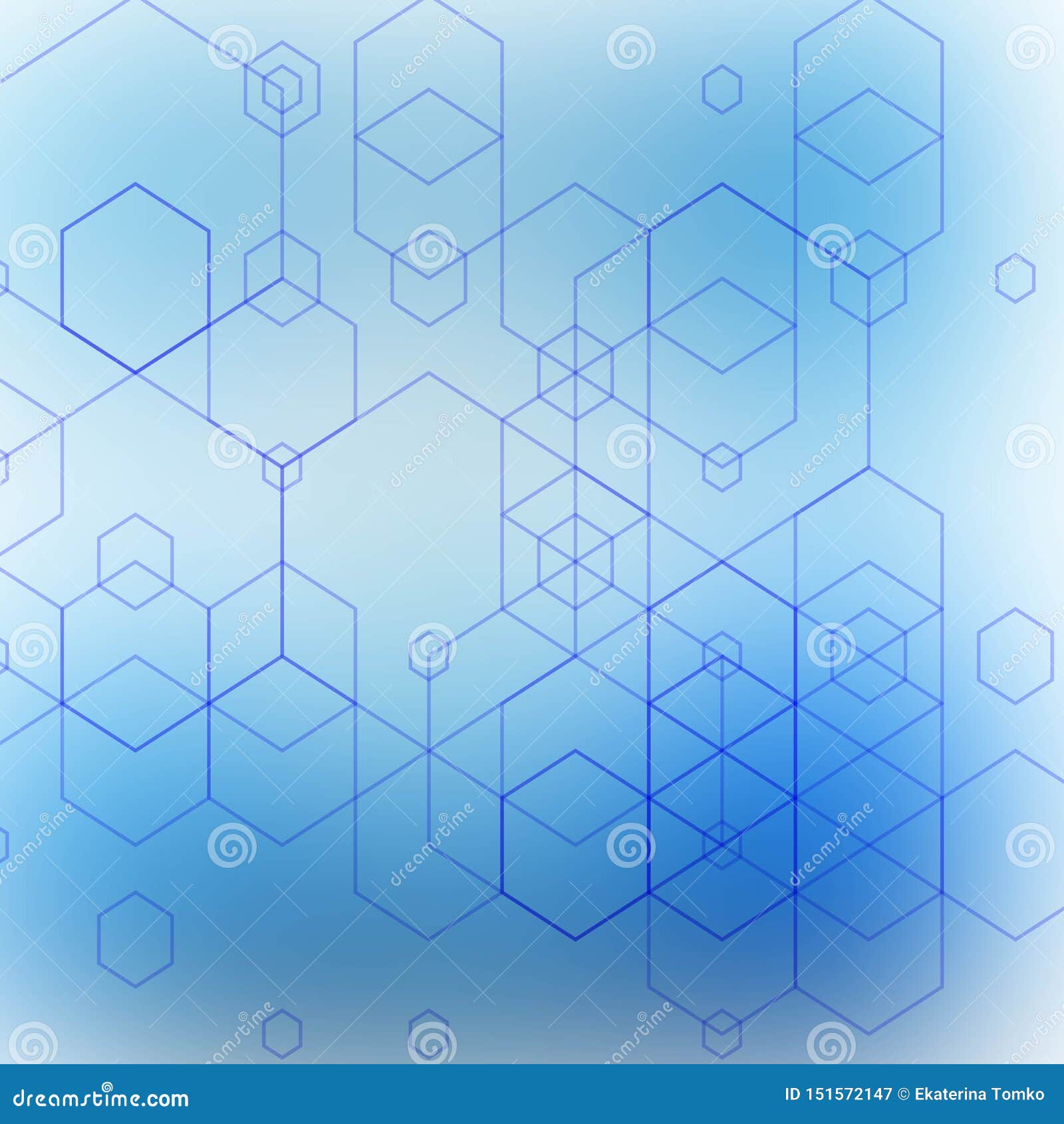 Vector Abstract Science Background. Hexagon Geometric Design. EPS 10 ...
