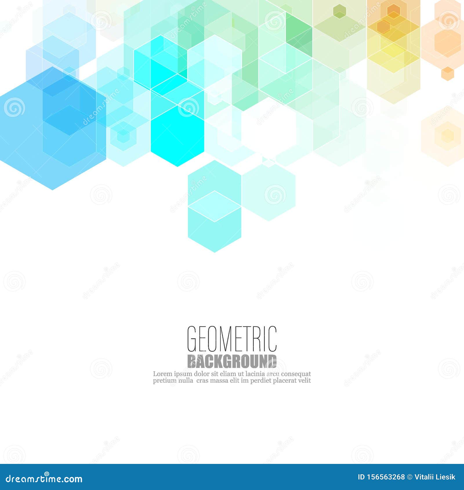 Vector Abstract Science Background. Hexagon Geometric Design. EPS 10 ...