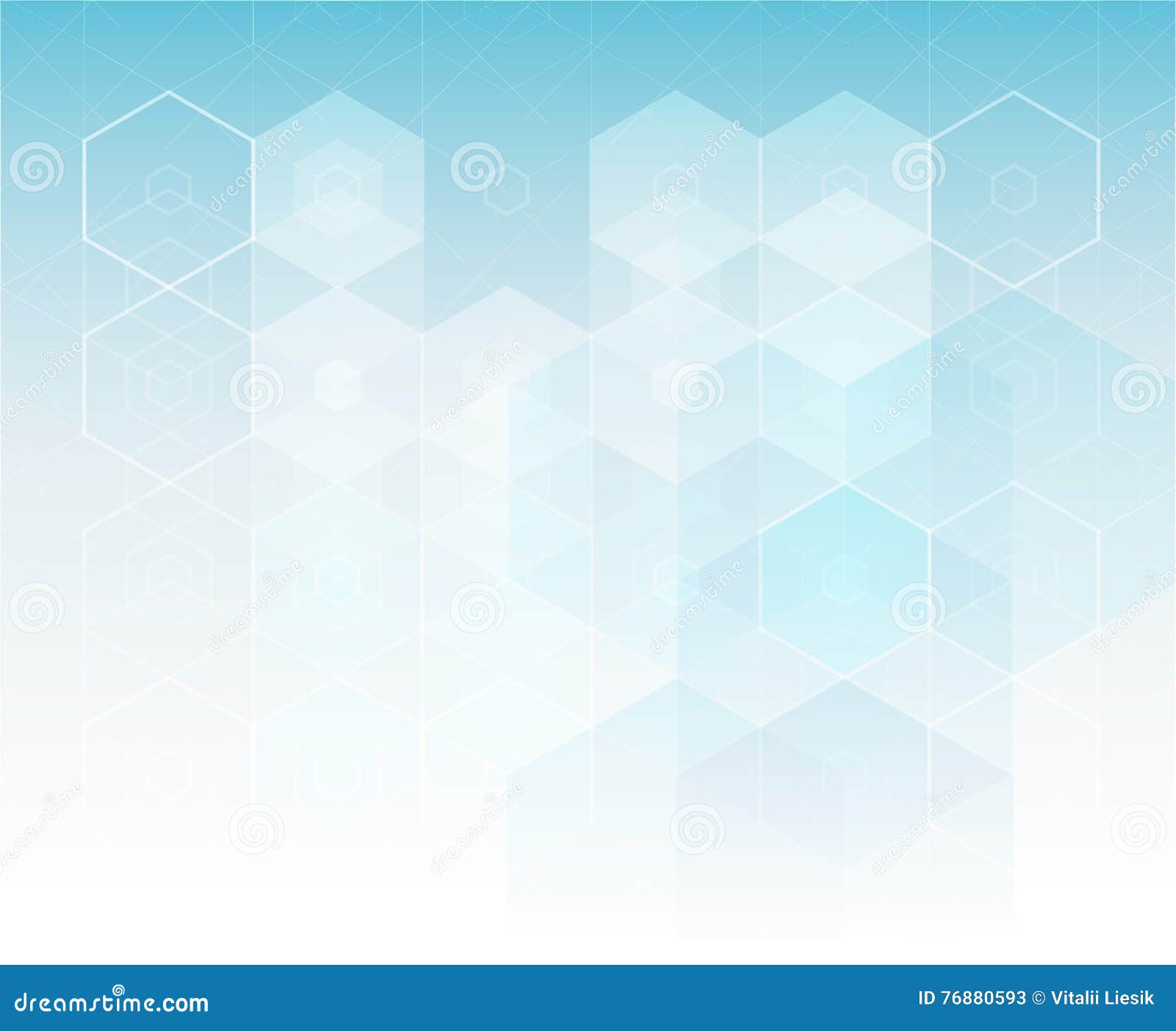 Vector Abstract Science Background. Hexagon Geometric Design Stock ...