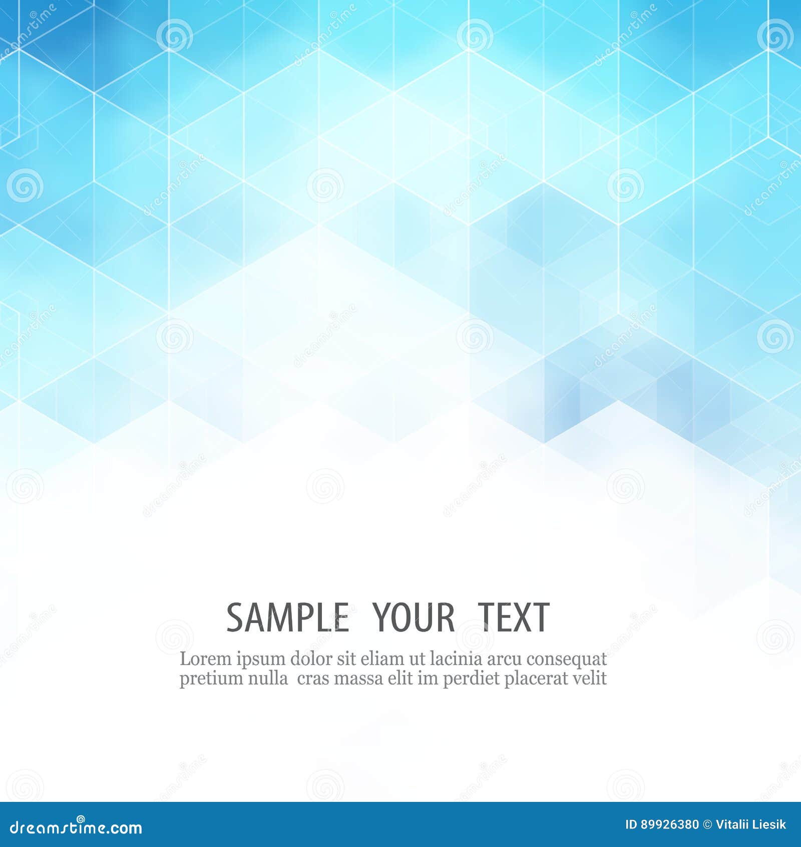 Vector Abstract Science Background. Hexagon Geometric Design Stock ...