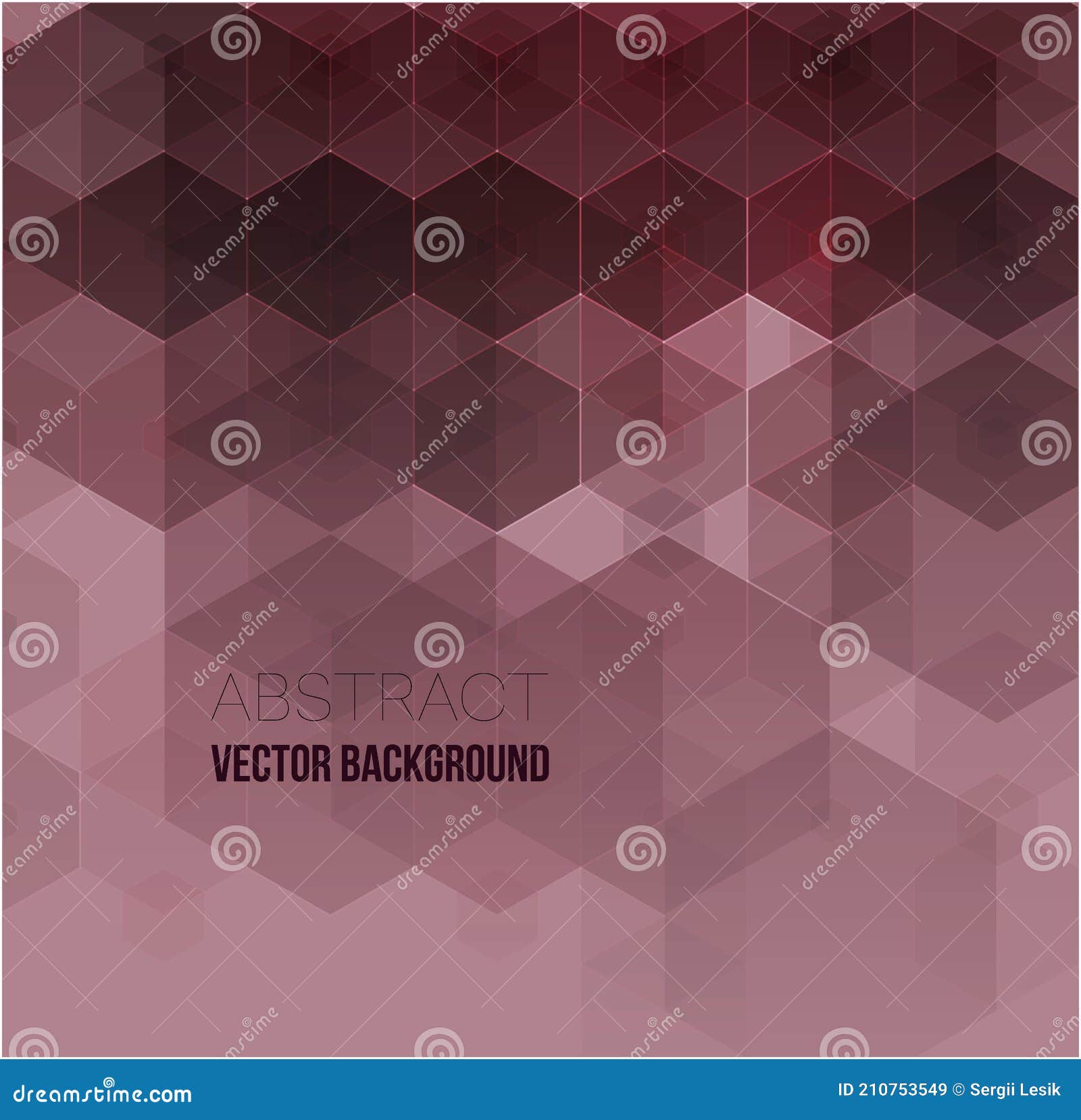 Vector Abstract Science Background. Purple Hexagon Geometric Design ...
