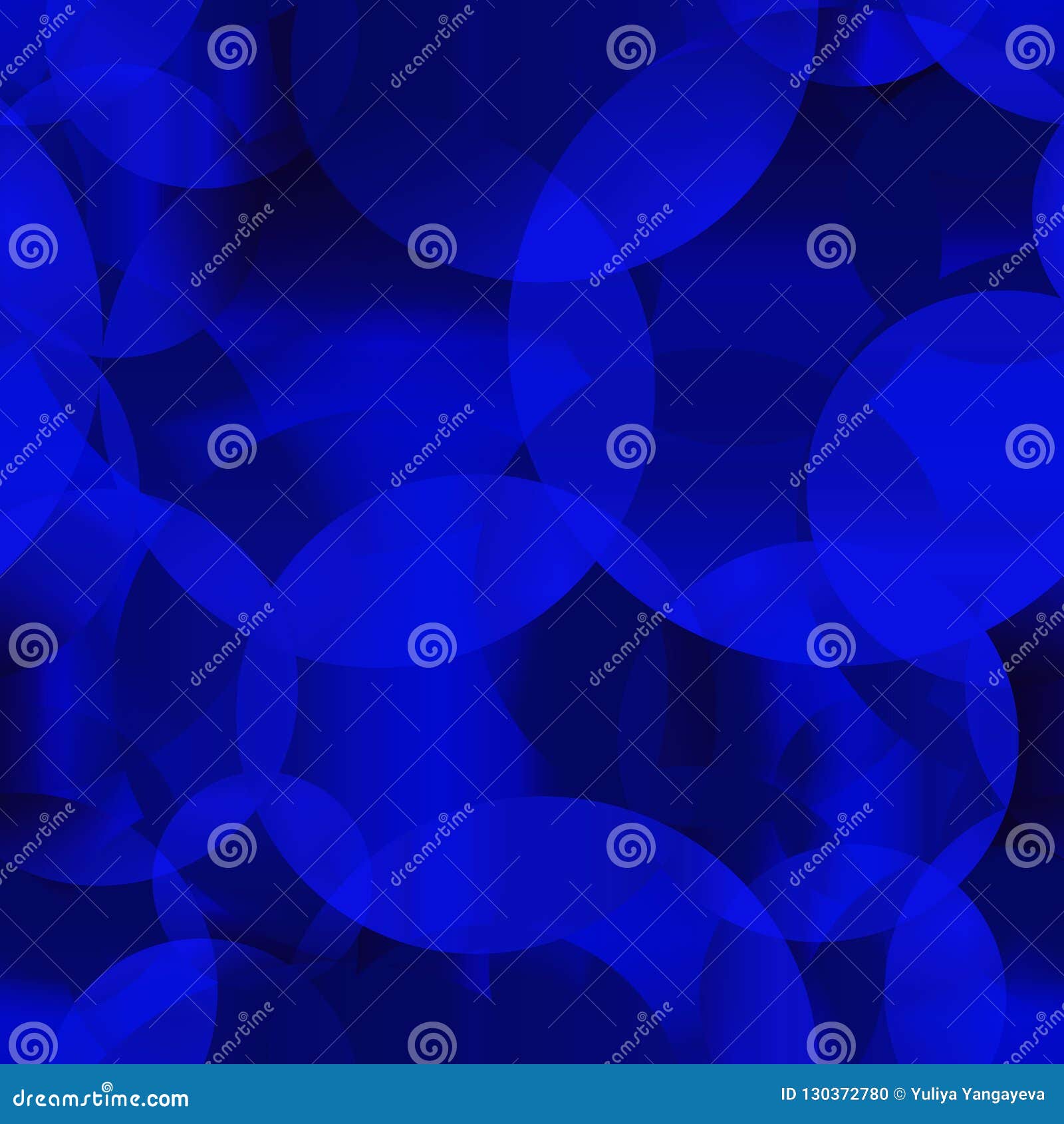 Vector Abstract Seamless Background of Ultramarine Molecules and Stock ...