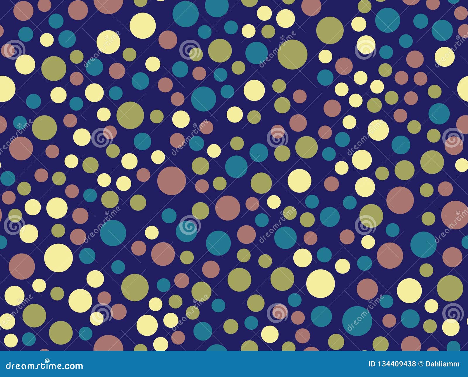 Vector Abstract Seamless Dotted Background Stock Vector - Illustration ...