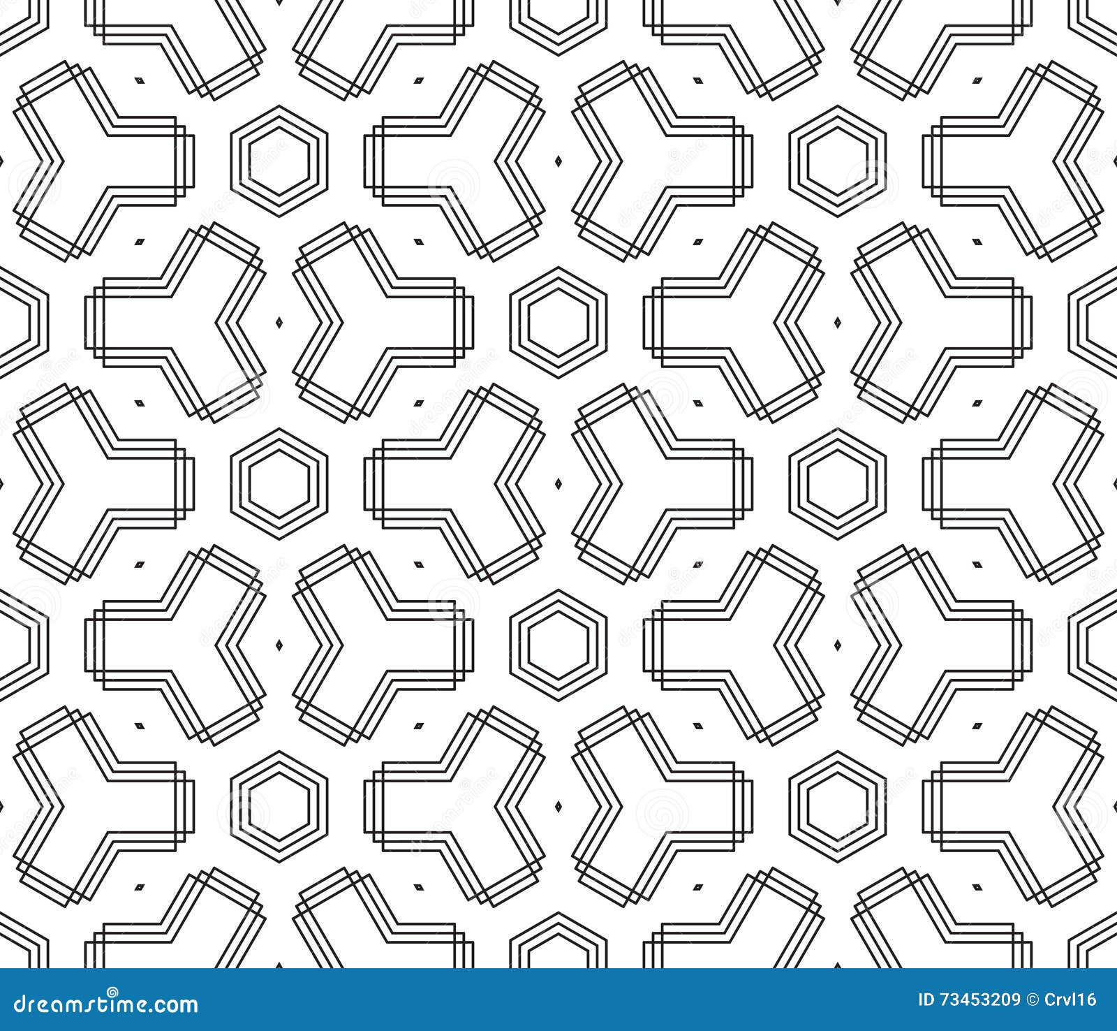 Vector Abstract Seamless Geometric Islamic Wallpaper. Stock Vector ...