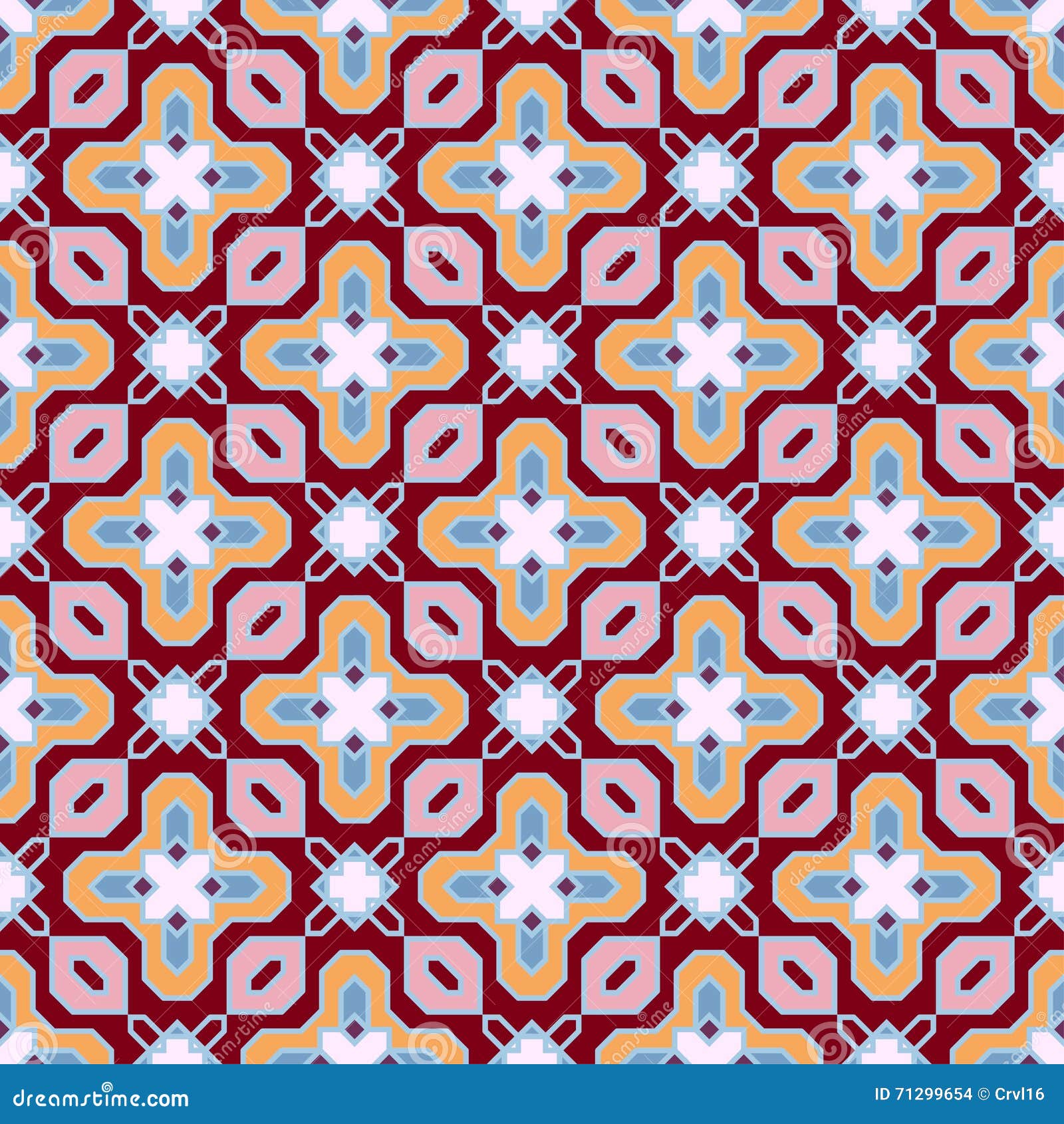 Vector Abstract Seamless Geometric Islamic Wallpaper. Stock Vector ...