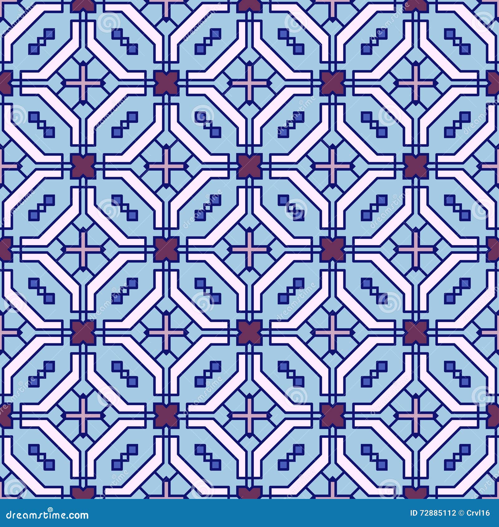 Vector Abstract Seamless Geometric Islamic Wallpaper. Stock Vector ...