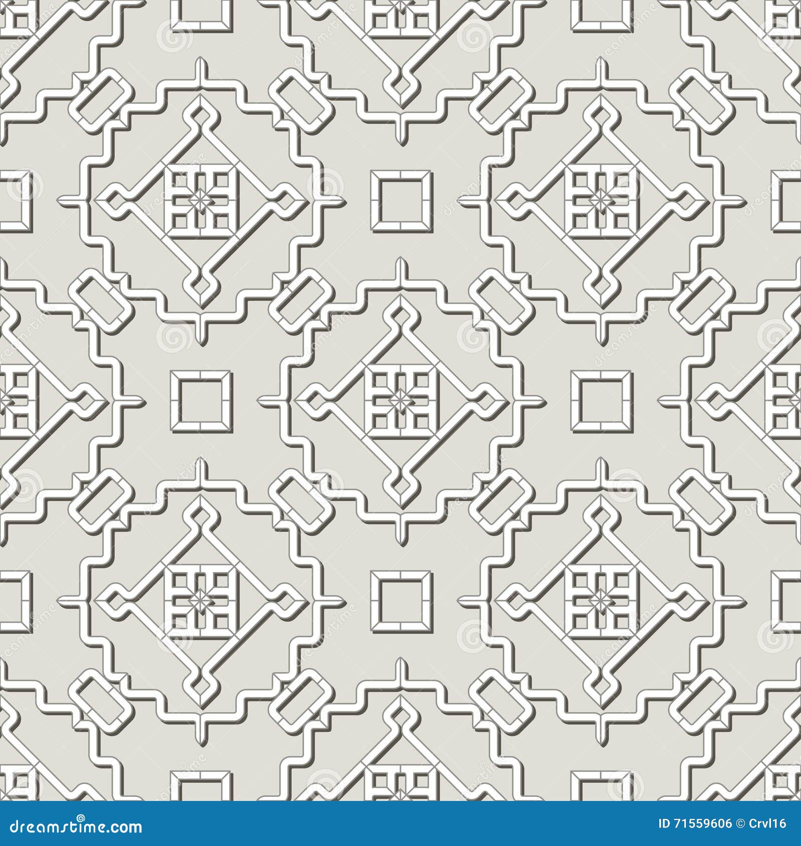 Vector Abstract Seamless Geometric Islamic Wallpaper. Stock Vector ...