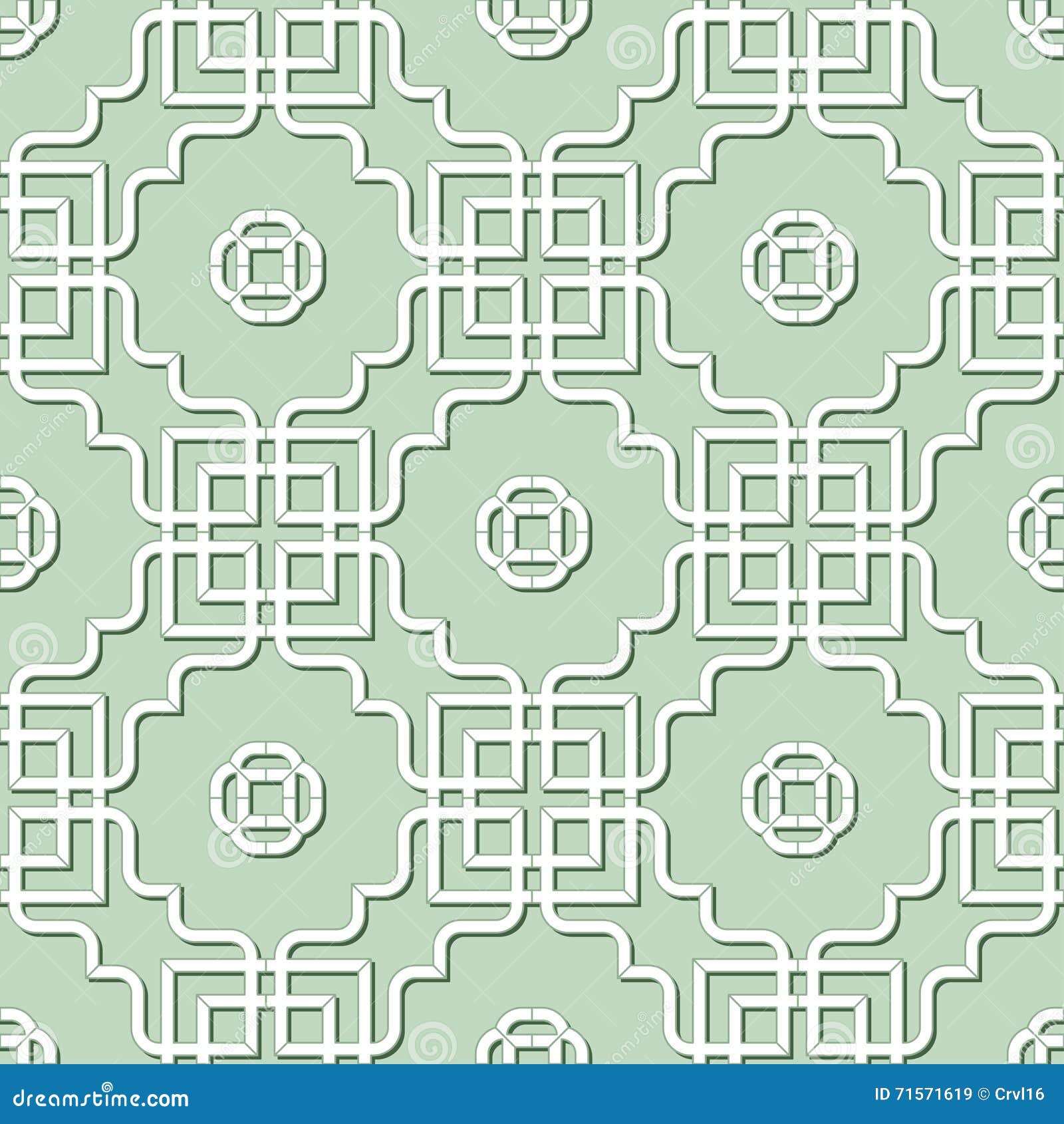 Vector Abstract Seamless Geometric Islamic Wallpaper. Stock Vector ...