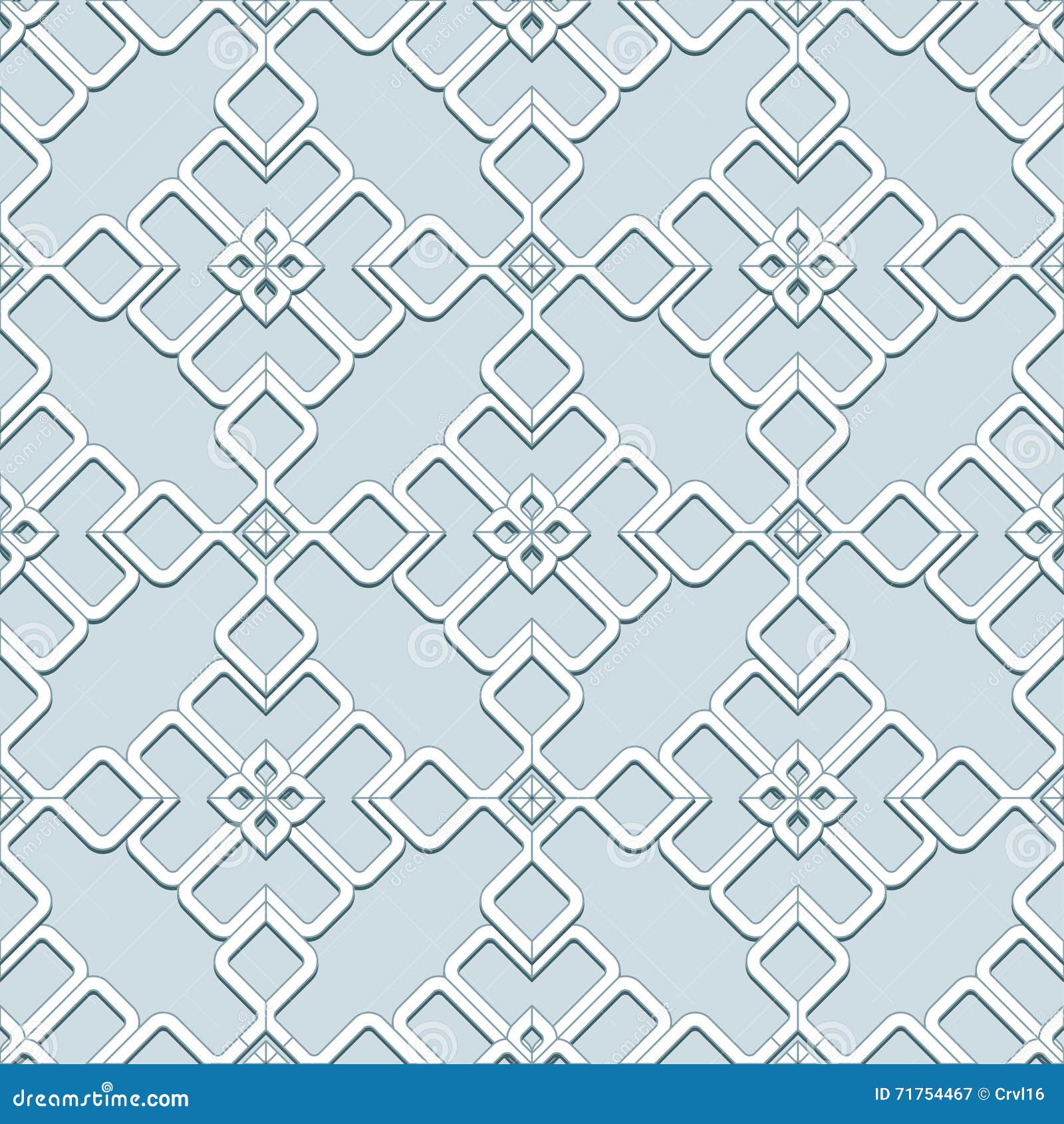 Vector Abstract Seamless Geometric Islamic Wallpaper. Stock Vector ...