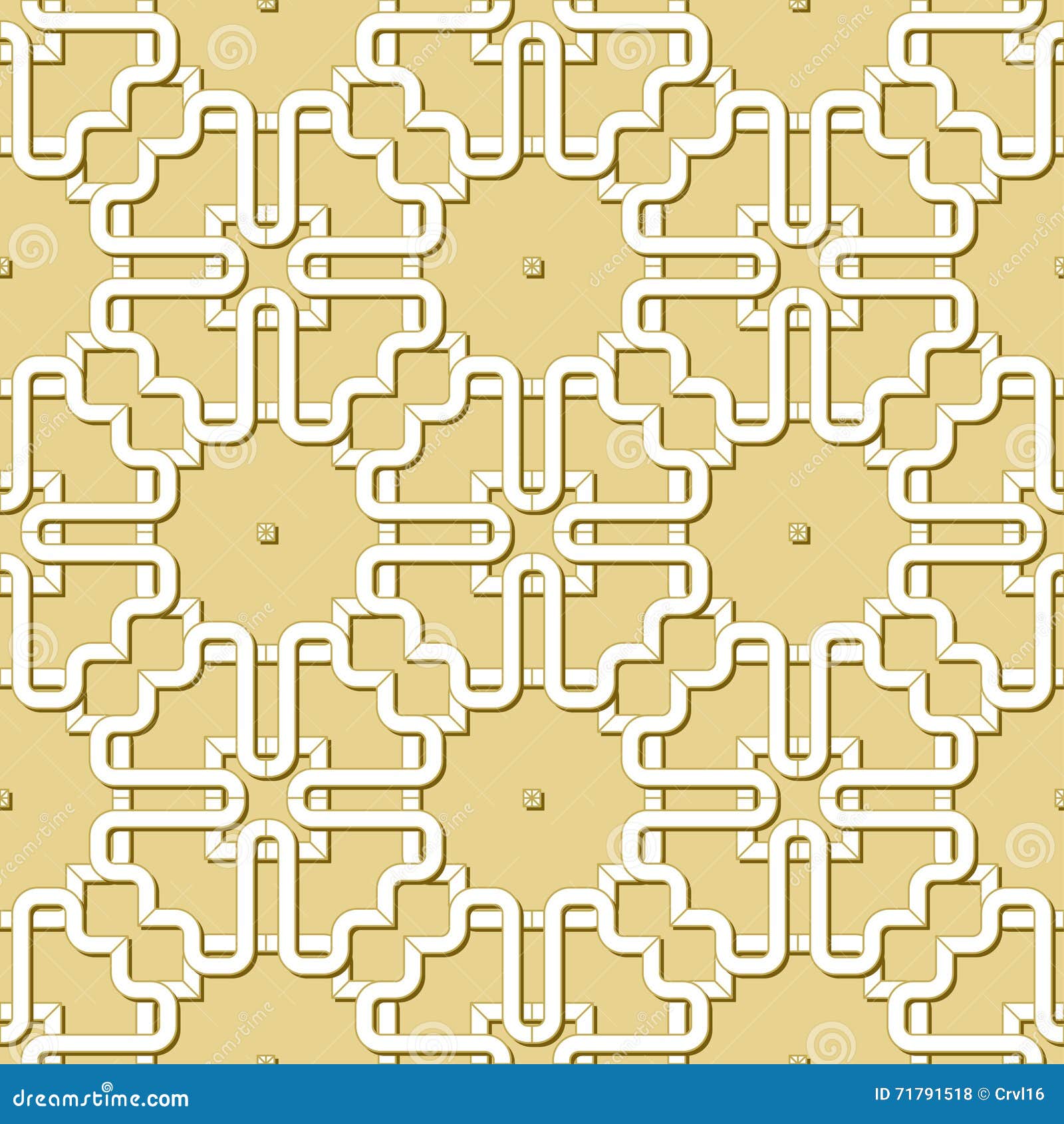 Vector Abstract Seamless Geometric Islamic Wallpaper. Stock Vector ...