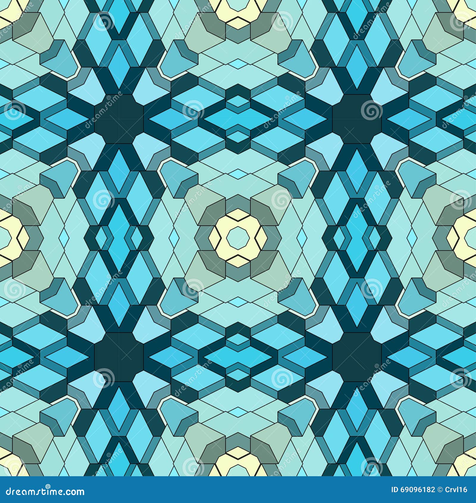 Vector Abstract Seamless Geometric Islamic Wallpaper. Stock Vector ...