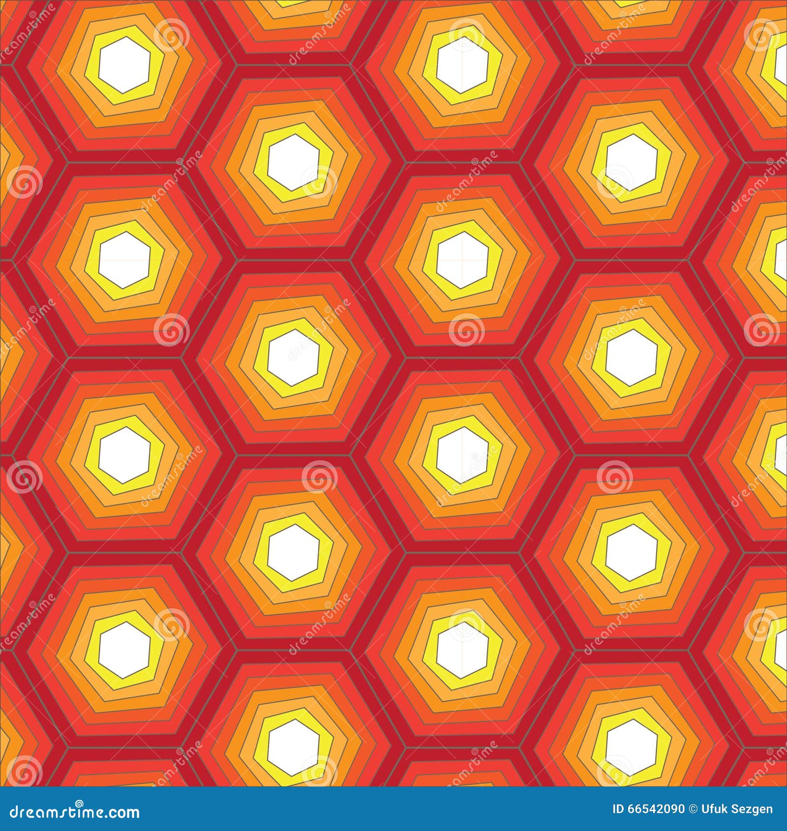 Vector Abstract Seamless Honeycomb Pattern Stock Vector - Illustration ...