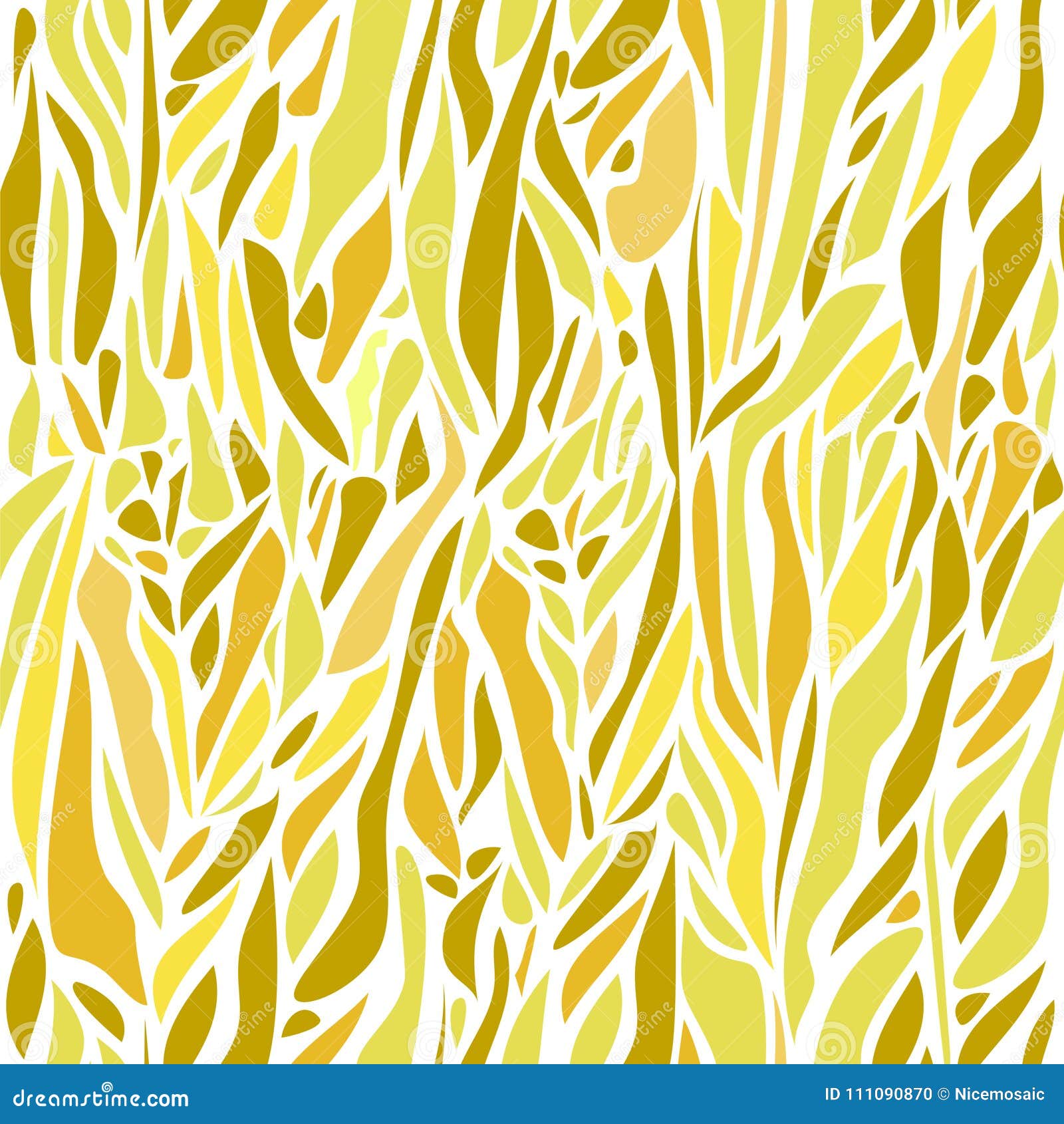 Vector Abstract Seamless Pattern with Curved Spots. Drops in Different ...