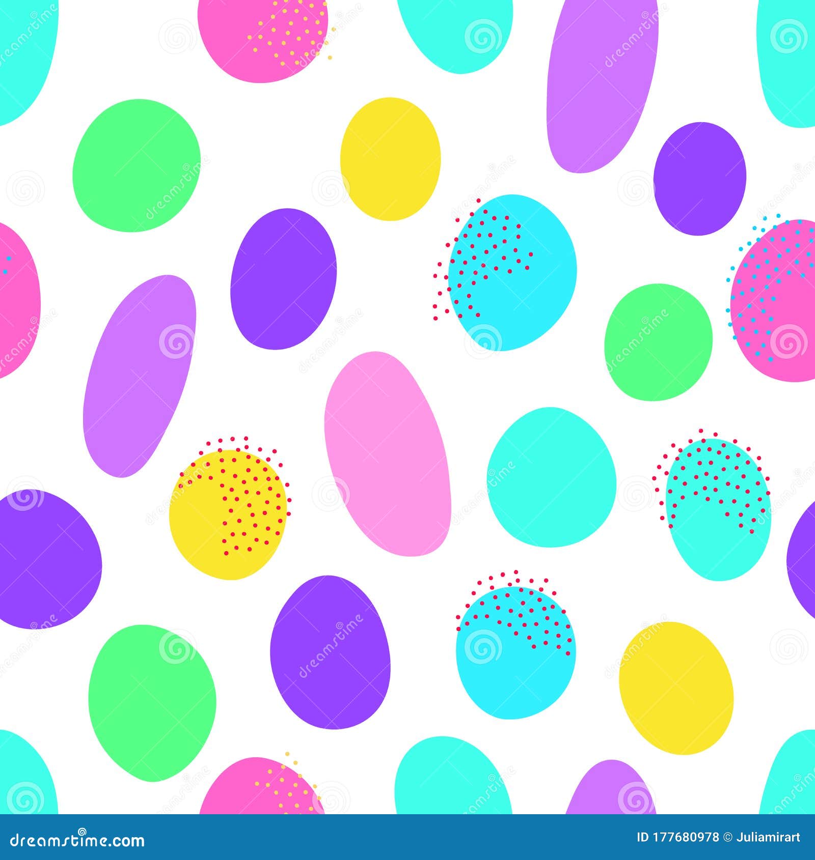 Random Circles Seamless Pattern-2 Stock Vector - Illustration of circle ...