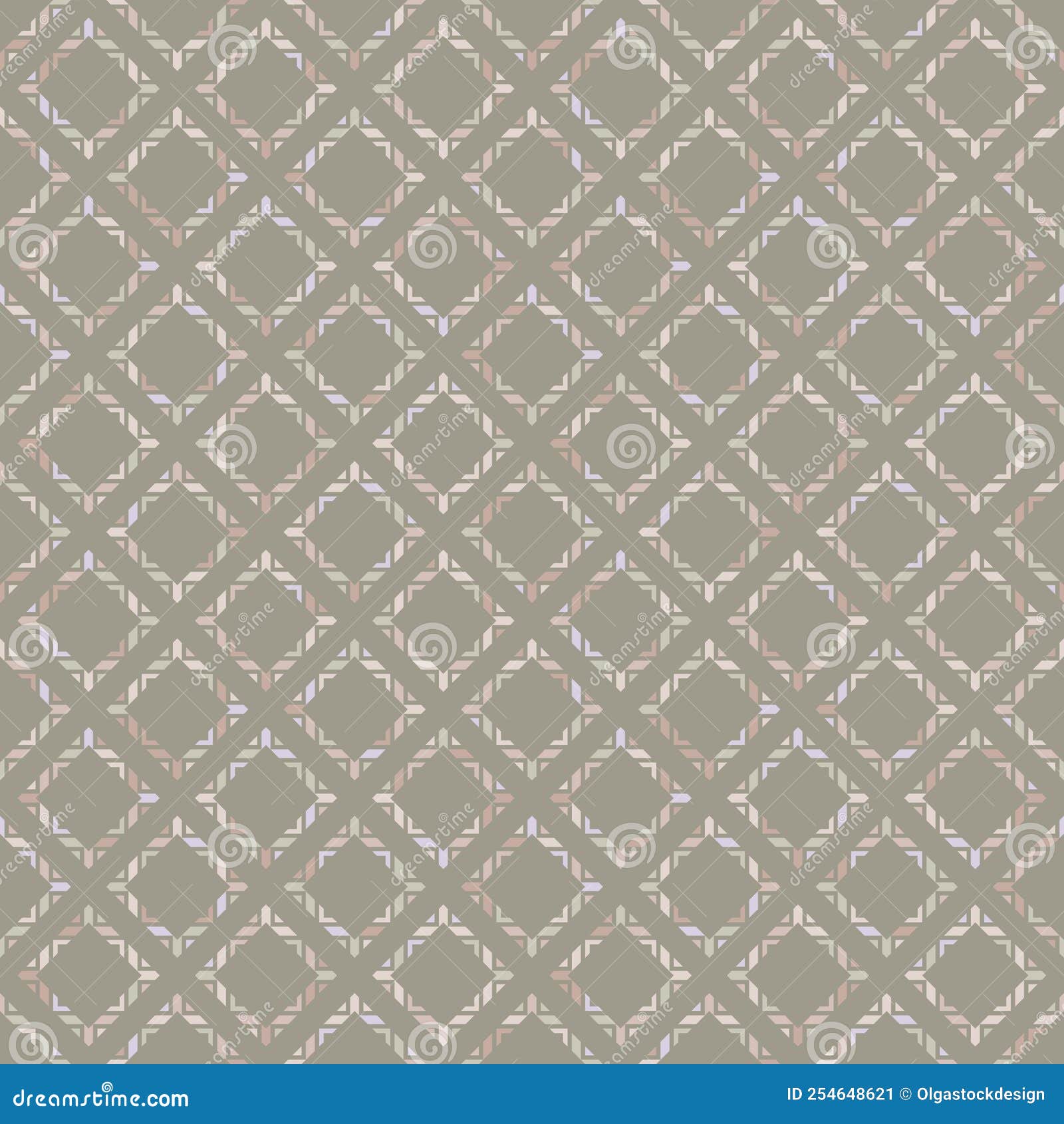 Vector Abstract Seamless Pattern with Small Square Shapes, Grid ...