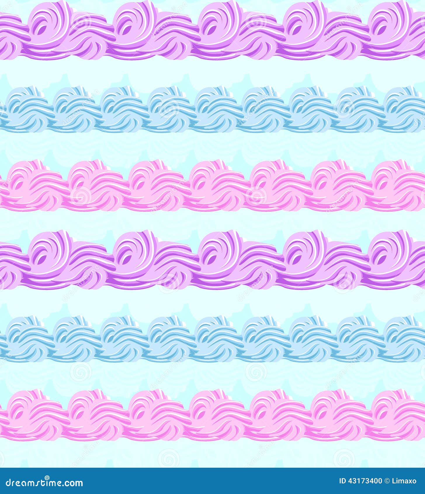 Vector Abstract Seamless Pattern with Sweet Cream Stripes Stock Vector ...