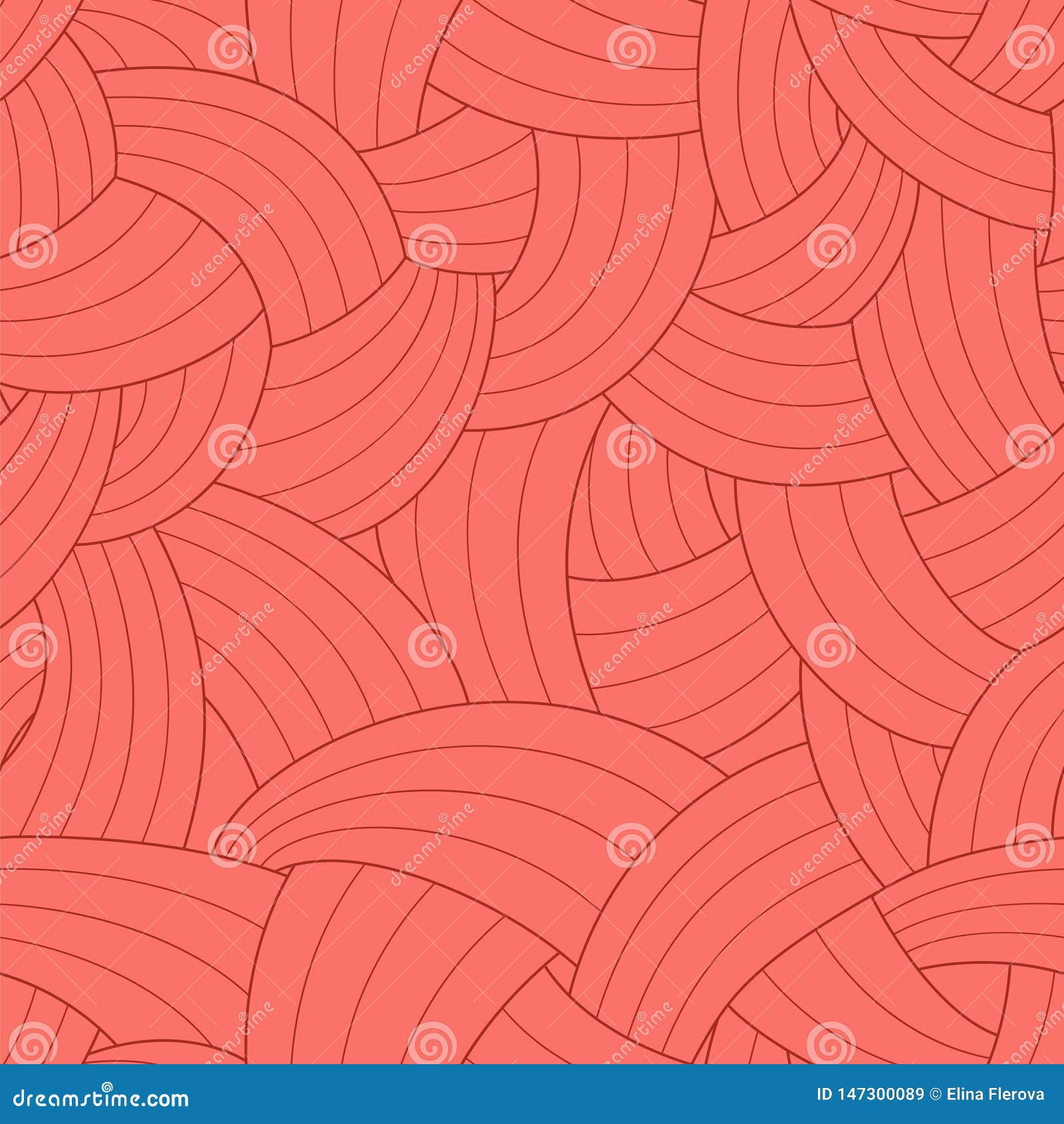 Vector Abstract Seamless Pattern. Living Coral Background Stock Vector ...