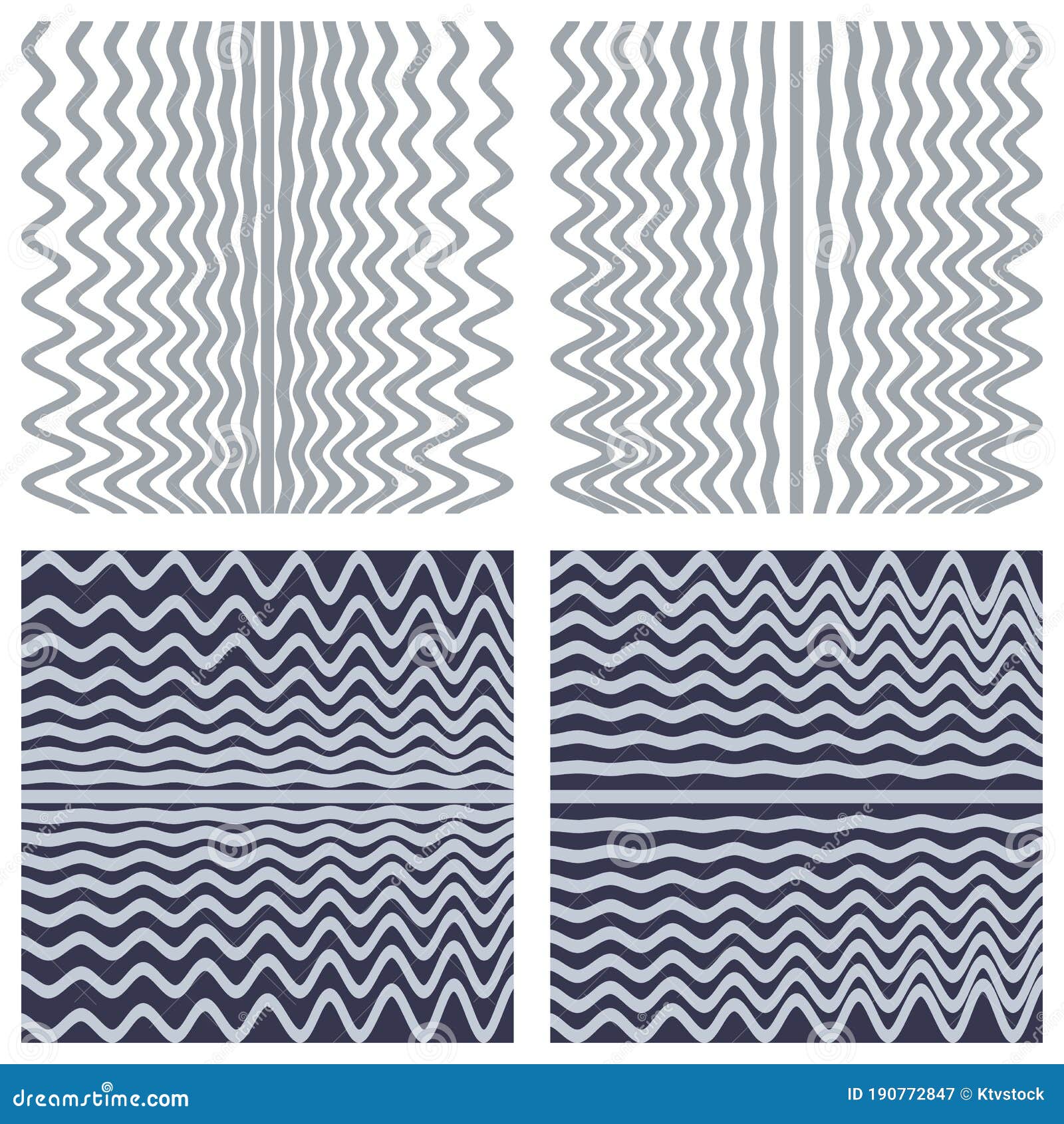 Vector Set with Rhythmic Lines Backgrounds. Stock Vector - Illustration ...