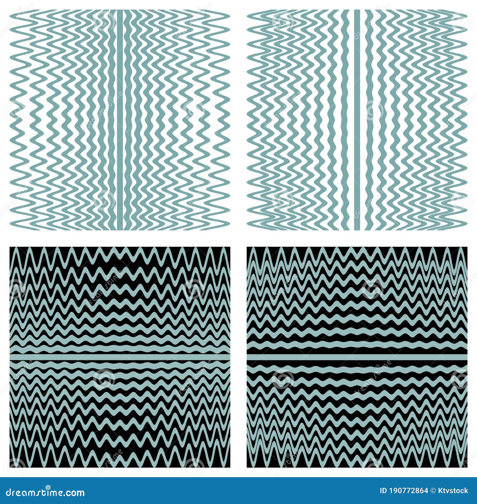 Vector Set with Rhythmic Lines Backgrounds. Stock Vector - Illustration ...