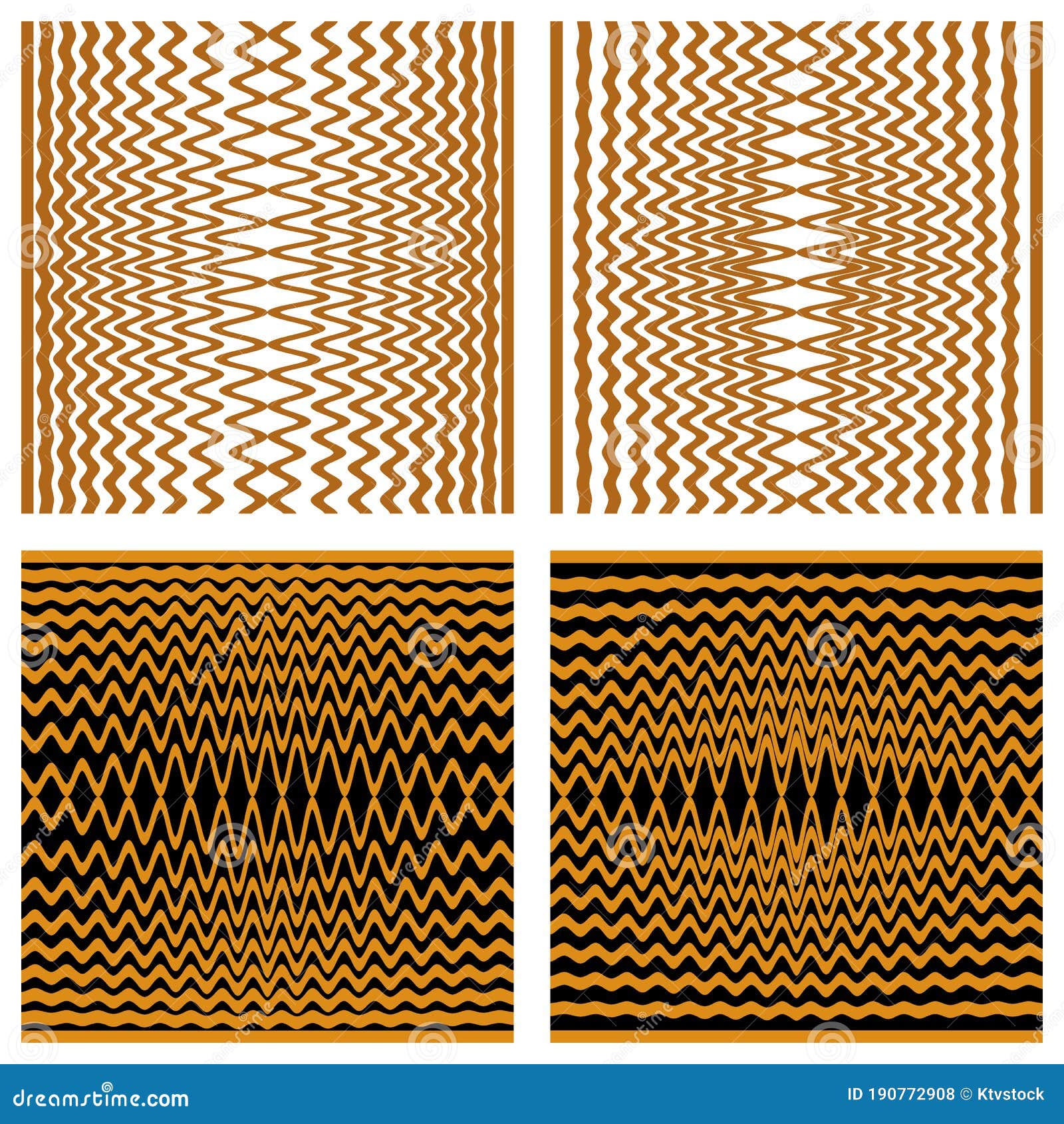 Vector Set with Rhythmic Lines Backgrounds. Stock Vector - Illustration ...